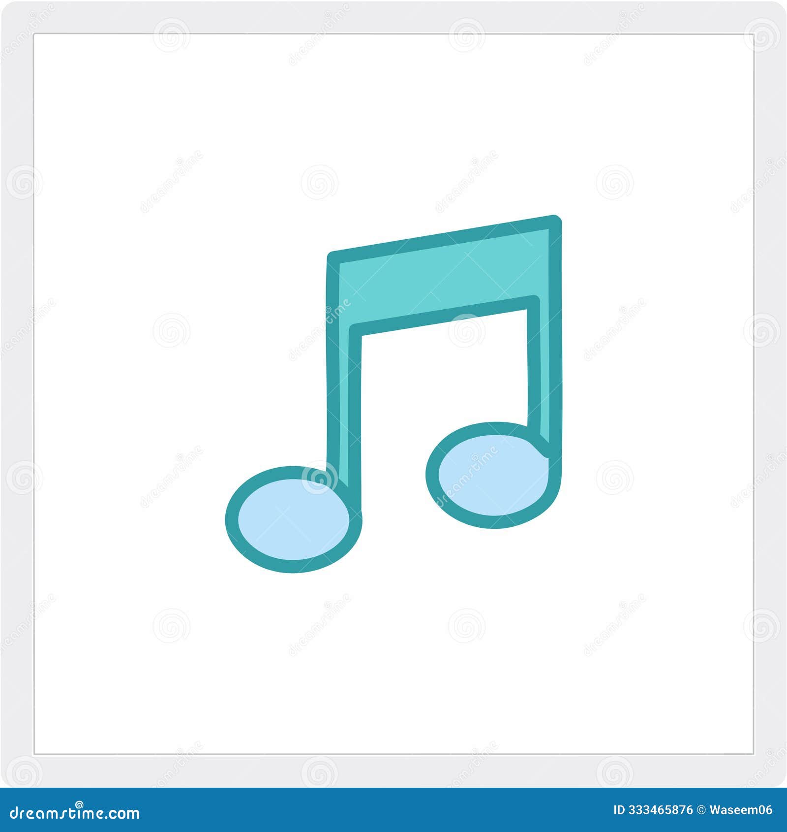 Voice Sound Note Icon.Audio Clef Key Symbol Vector Illustration Stock ...