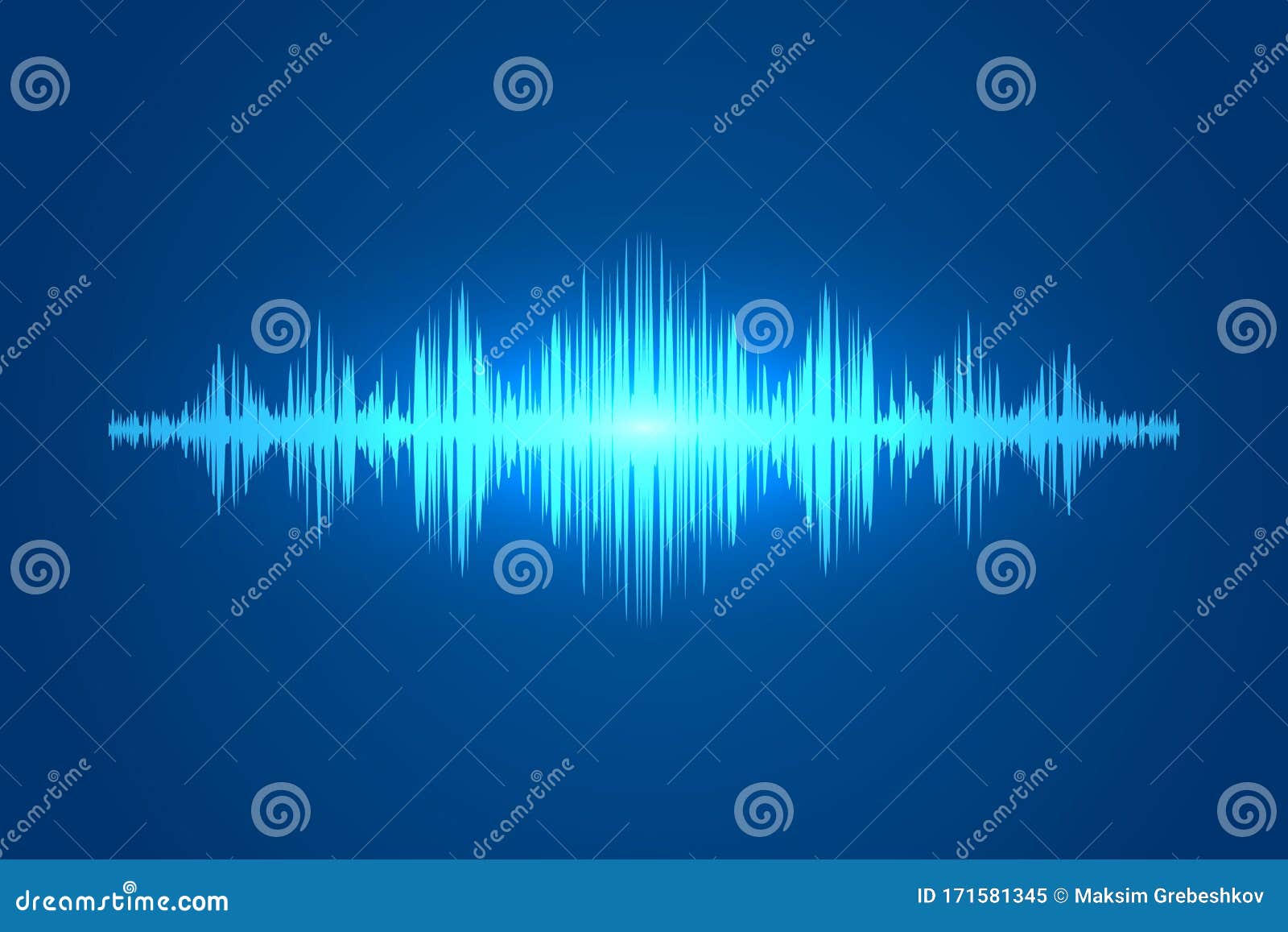 Voice Soundwave, Sound Wave Icon Stock Illustration - Illustration of ...