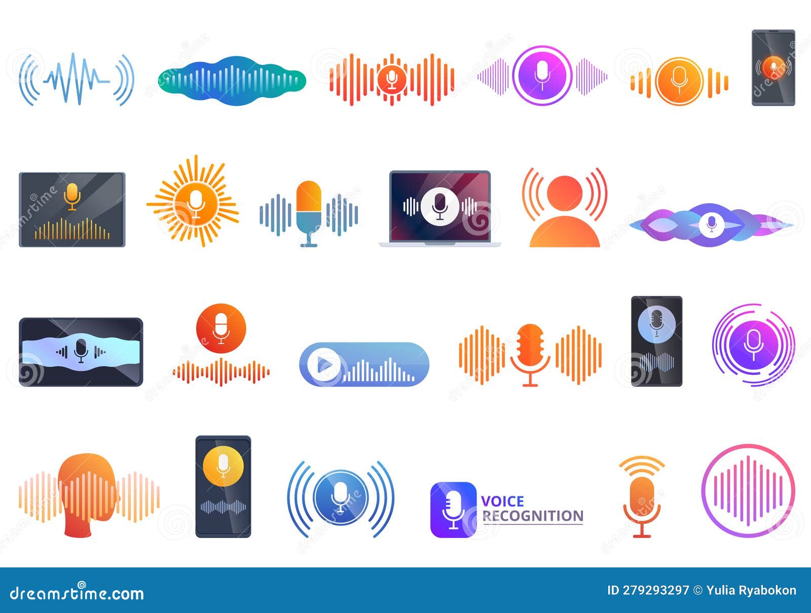 Voice and Speech Recognition Icons Set Cartoon . Ai Call Stock ... Voice and Speech Recognition Icons Set Cartoon . Ai Call Stock ...