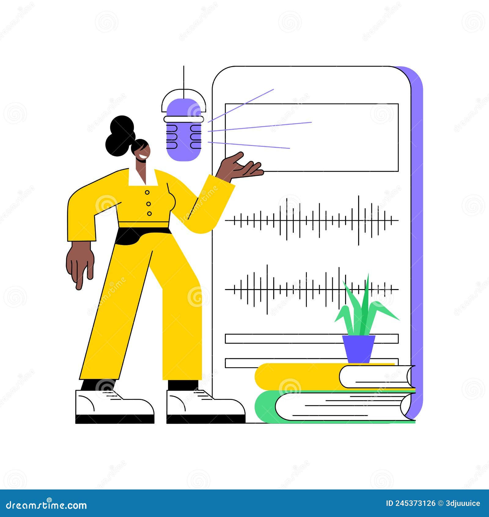 Voice and Speech Training Abstract Concept Vector Illustration. Stock ...