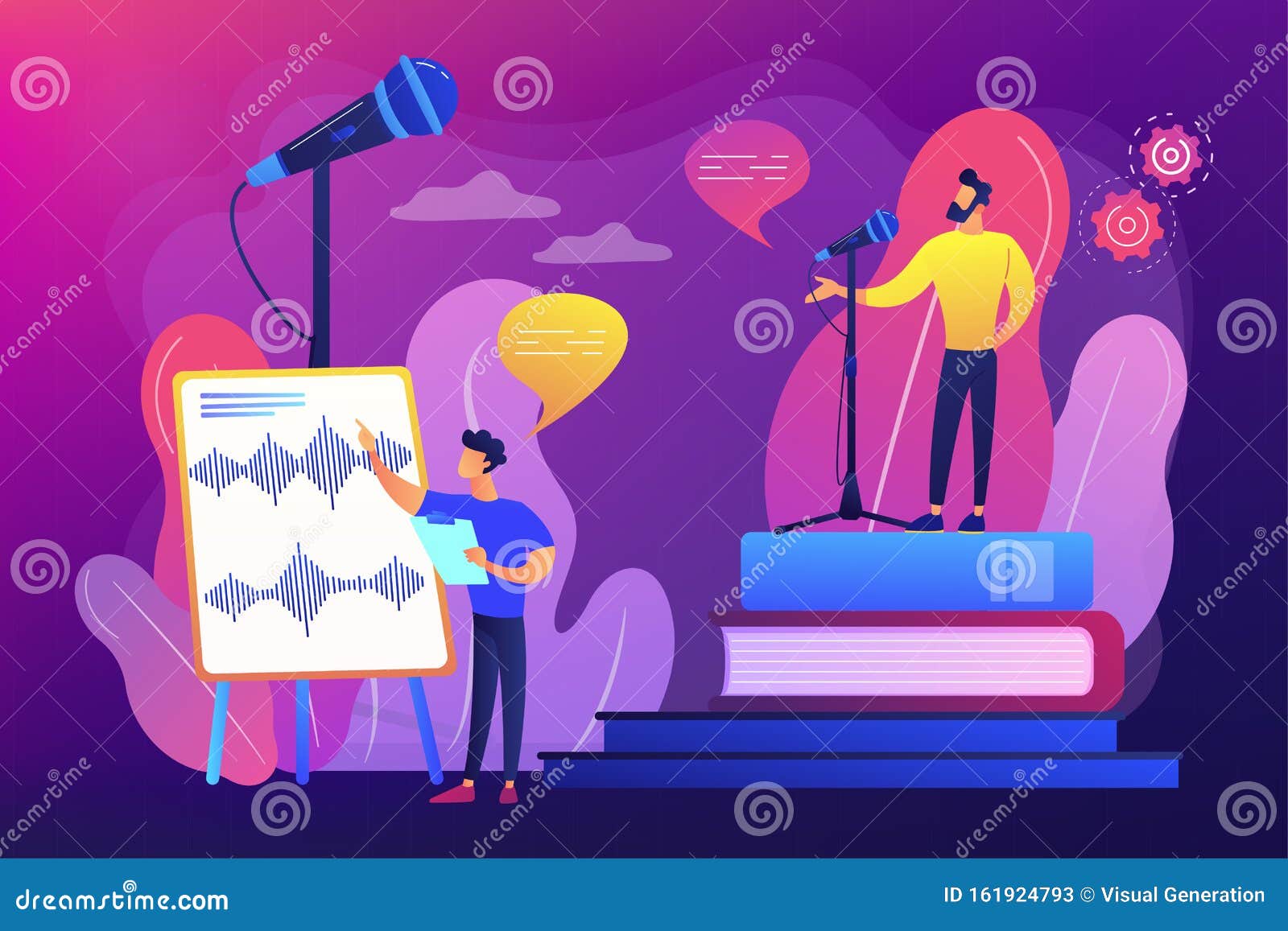 Voice and Speech Training Concept Vector Illustration Stock Vector ...