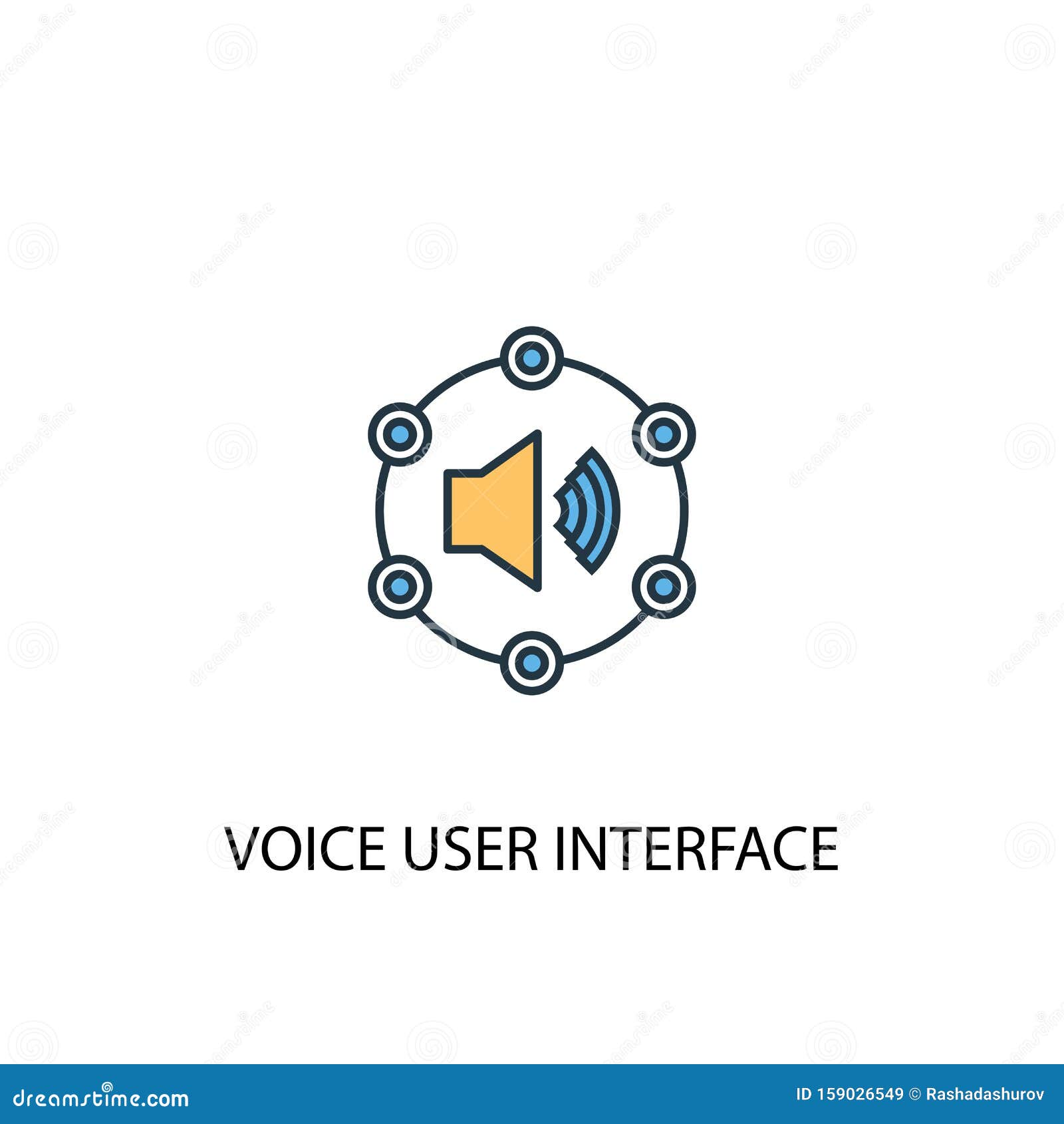 Vui Voice As User Interface Concept With Big Word Or Text And Team ...