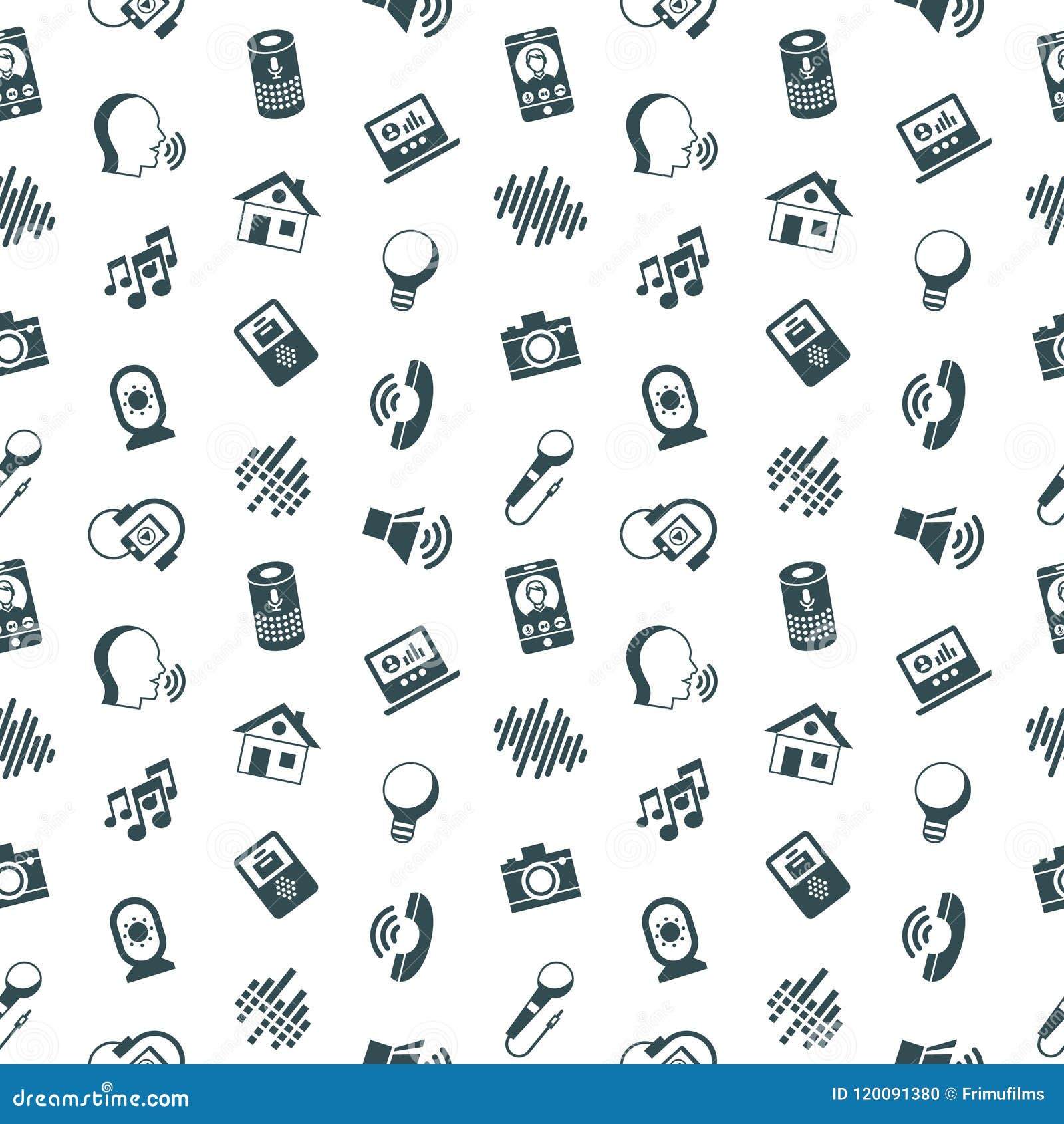 Voice User Interface Icon Set Stock Illustration - Illustration of list ...