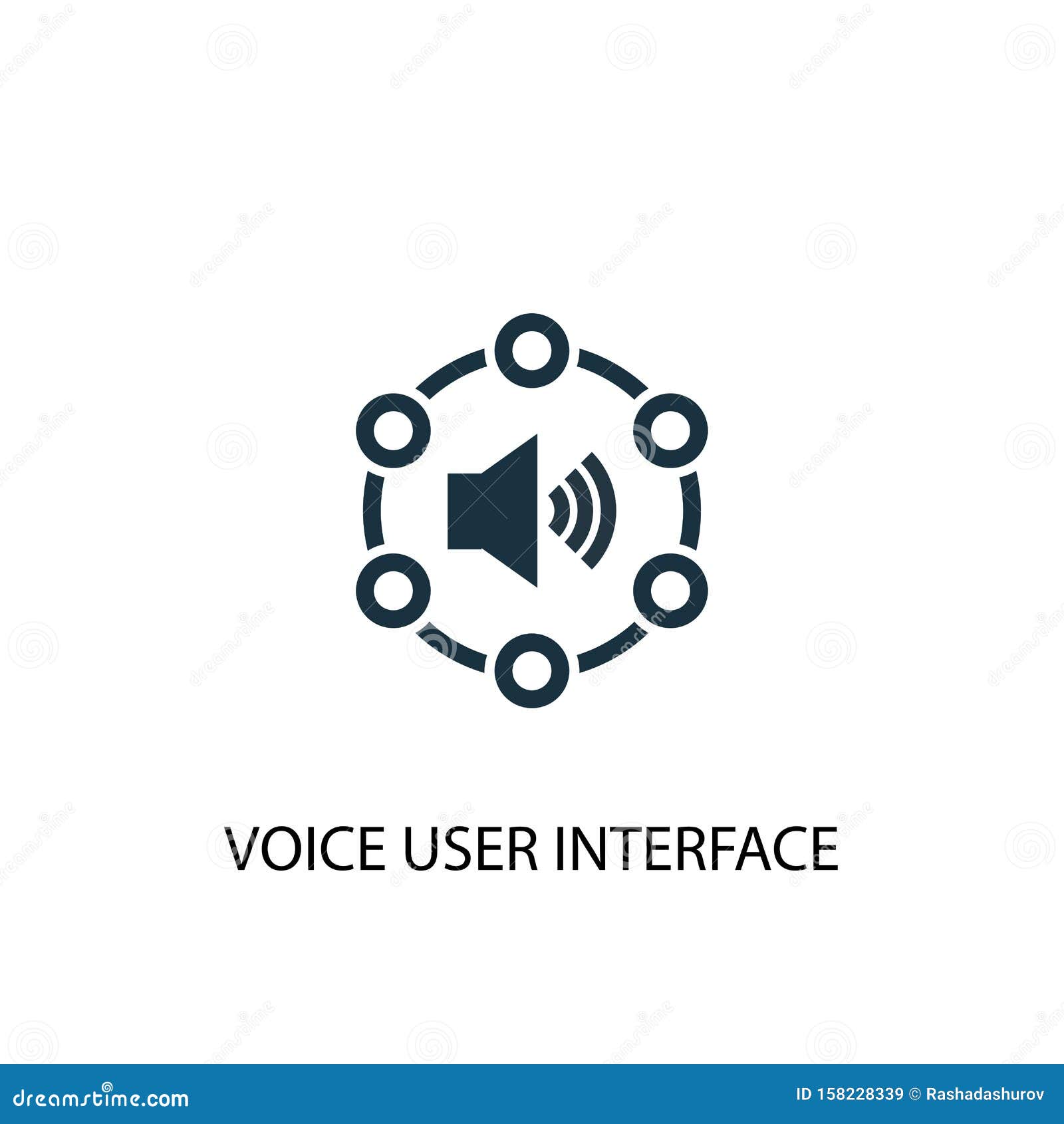 Vui Voice As User Interface Concept With Big Word Or Text And Team ...