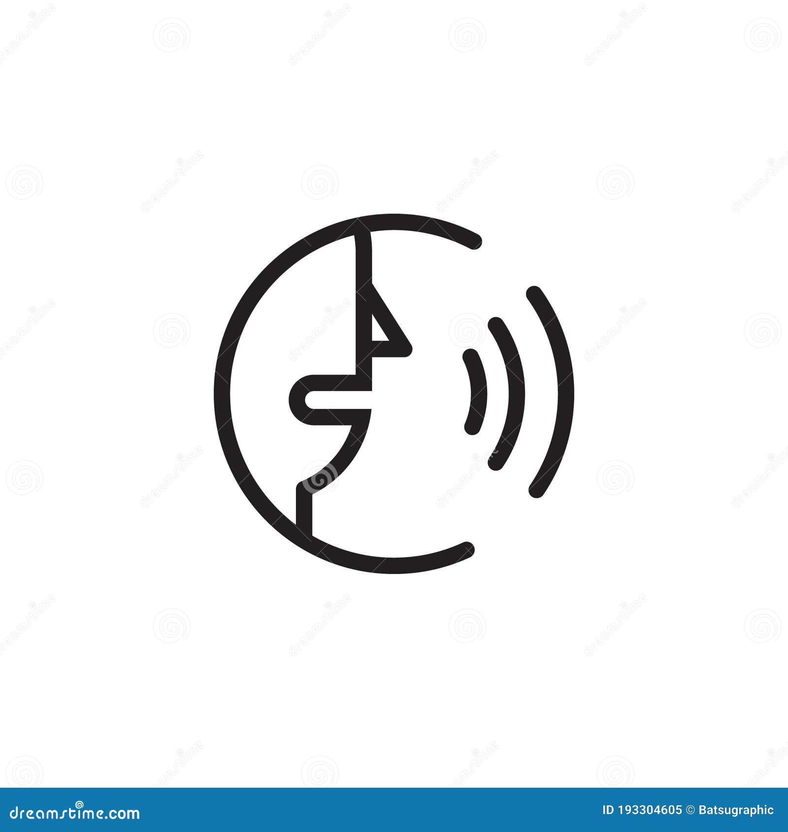 Voice Vector Icon Logo Design Stock Vector - Illustration of creative ...