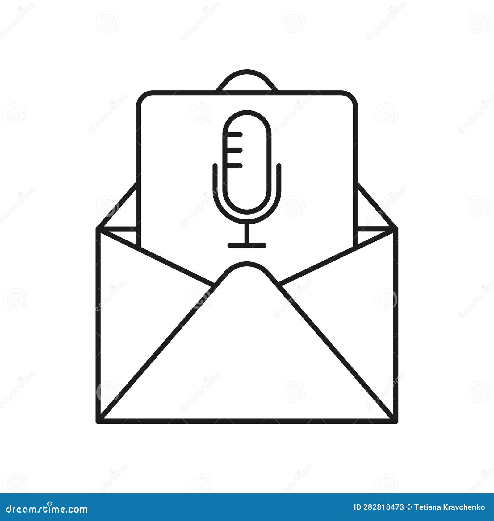 Voicemail, Audio Message Icon. Vector Illustration. Stock Image Stock ...