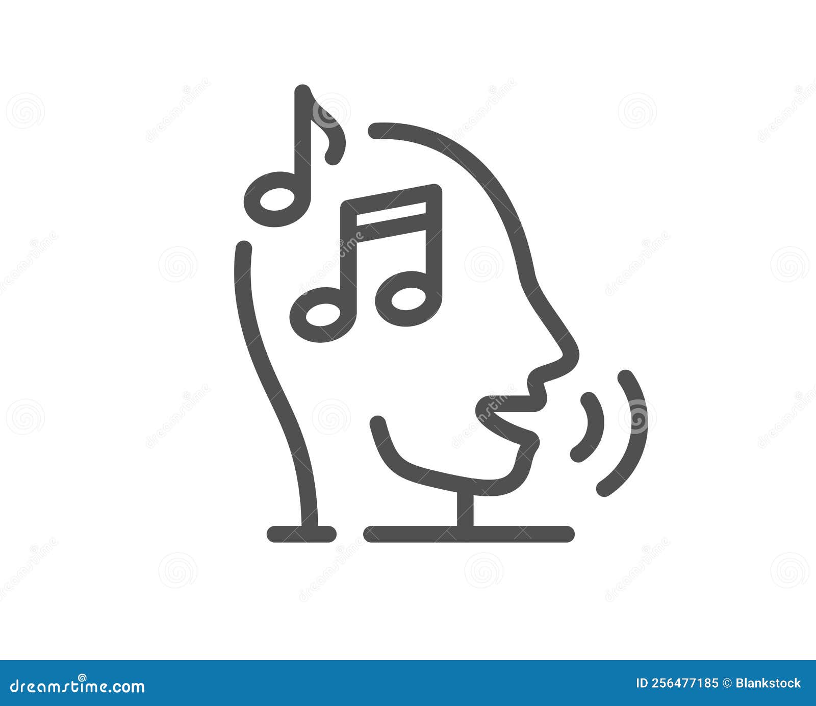 Voicemail Line Icon. Audio Message Sign. Vector Stock Vector ...