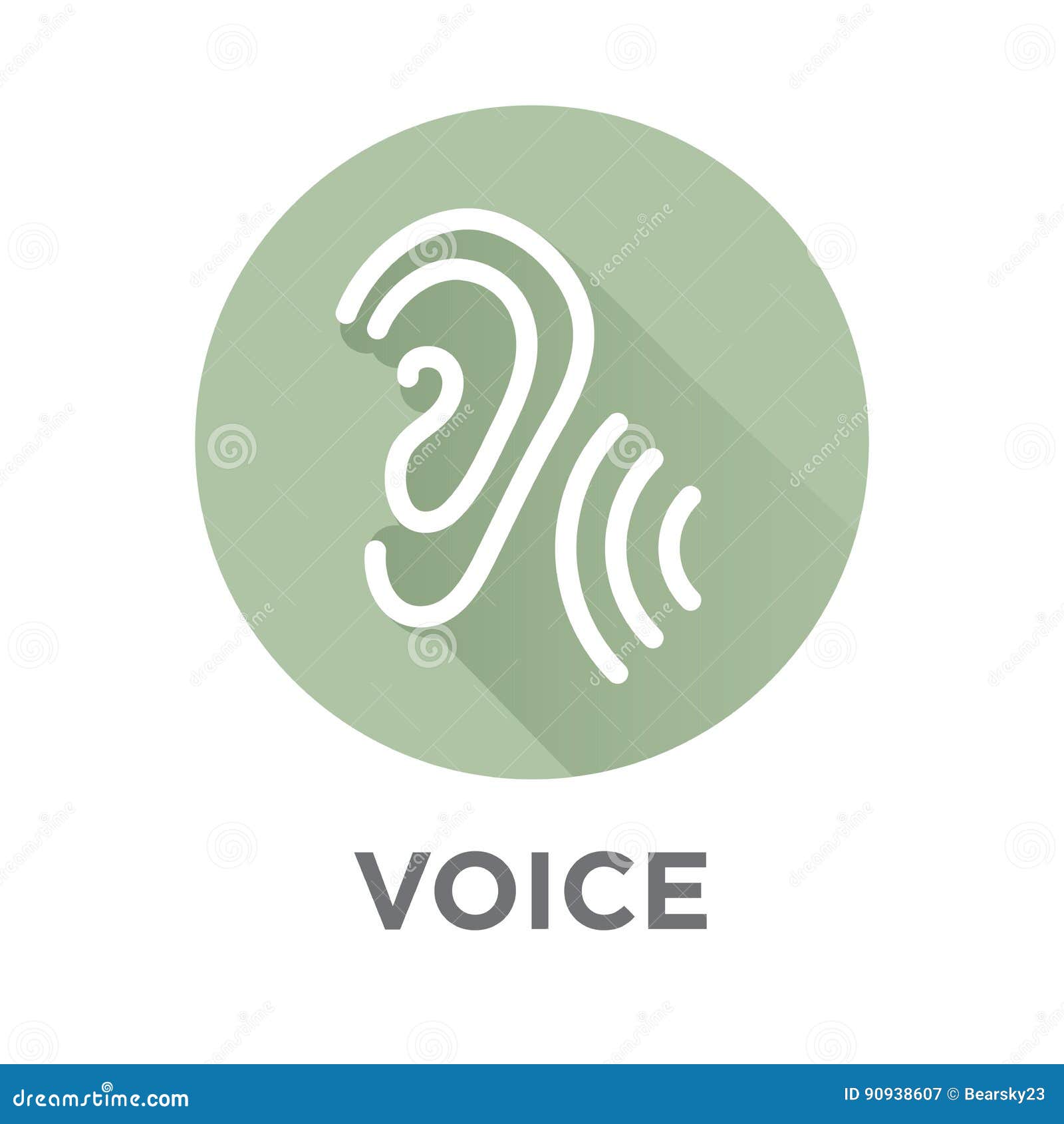 Voiceover or Voice Command Icon with Sound Wave Images Stock Vector ...