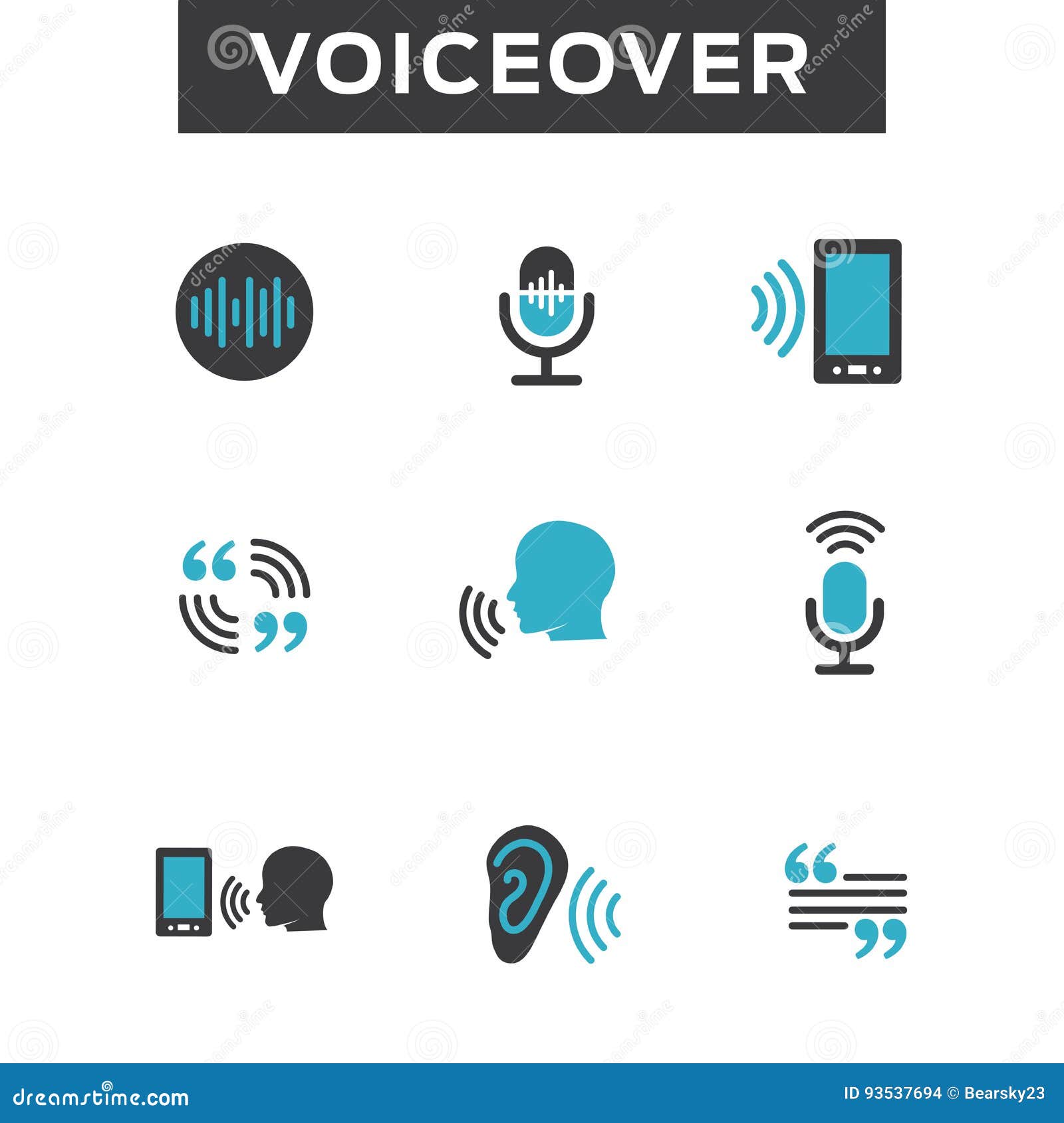 Voice Command Control Icon. Face Silhouette With Sound Waves Logo ...