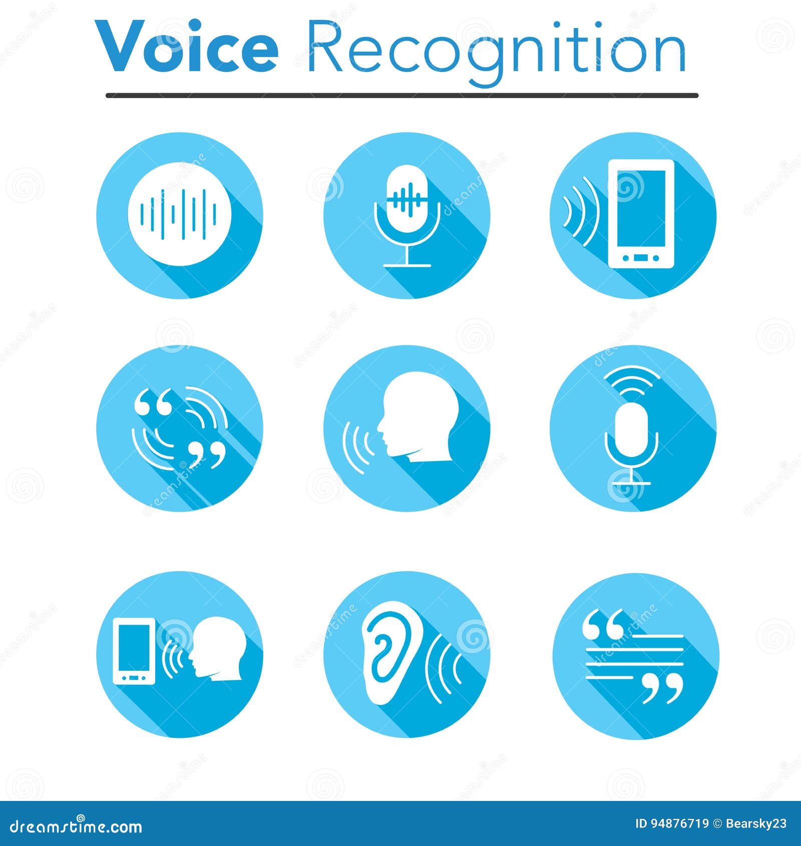 Voiceover or Voice Command Icon with Sound Wave Images Stock Vector ...