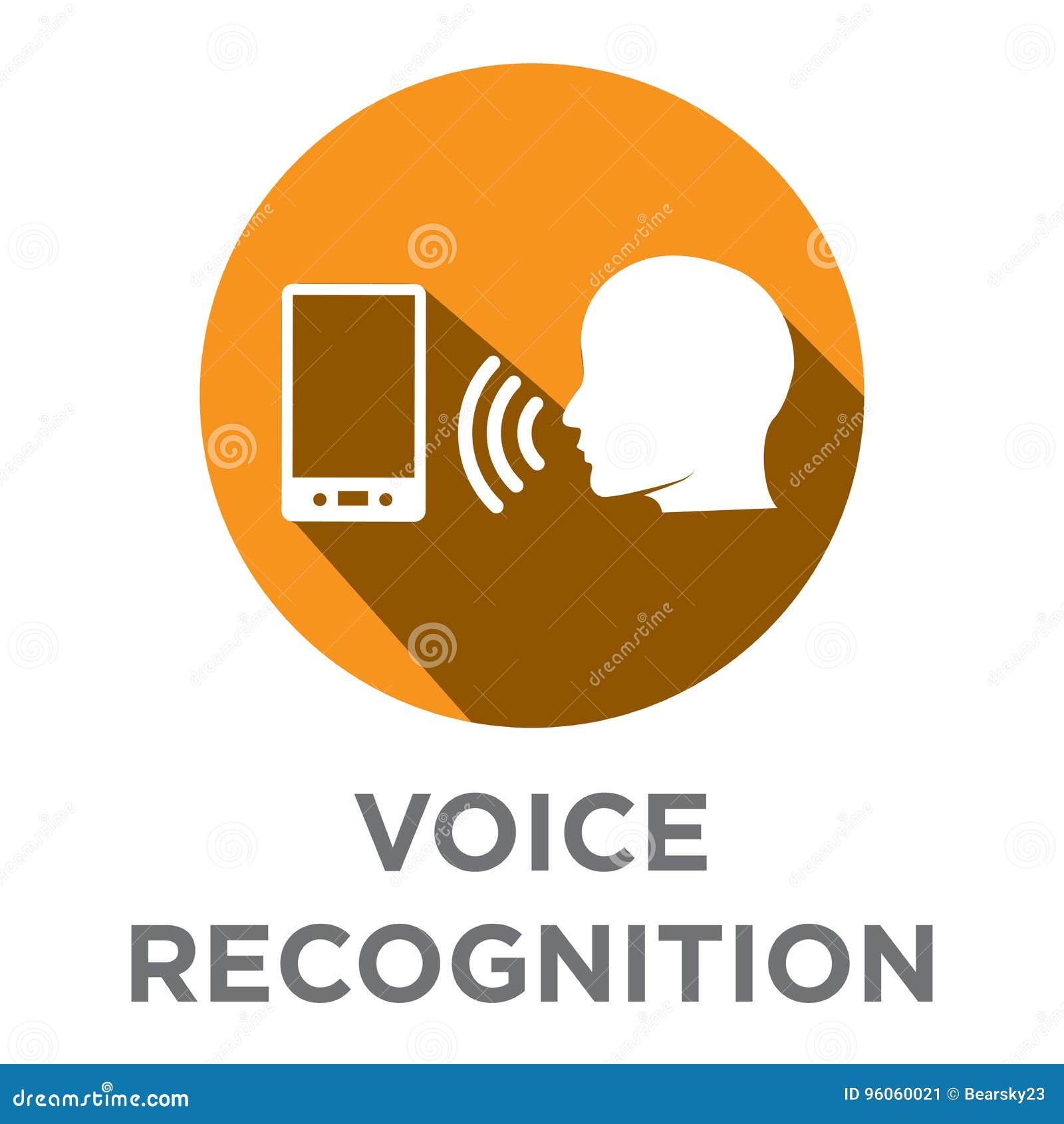 Voiceover or Voice Command Icon with Sound Wave Images Stock Vector ...