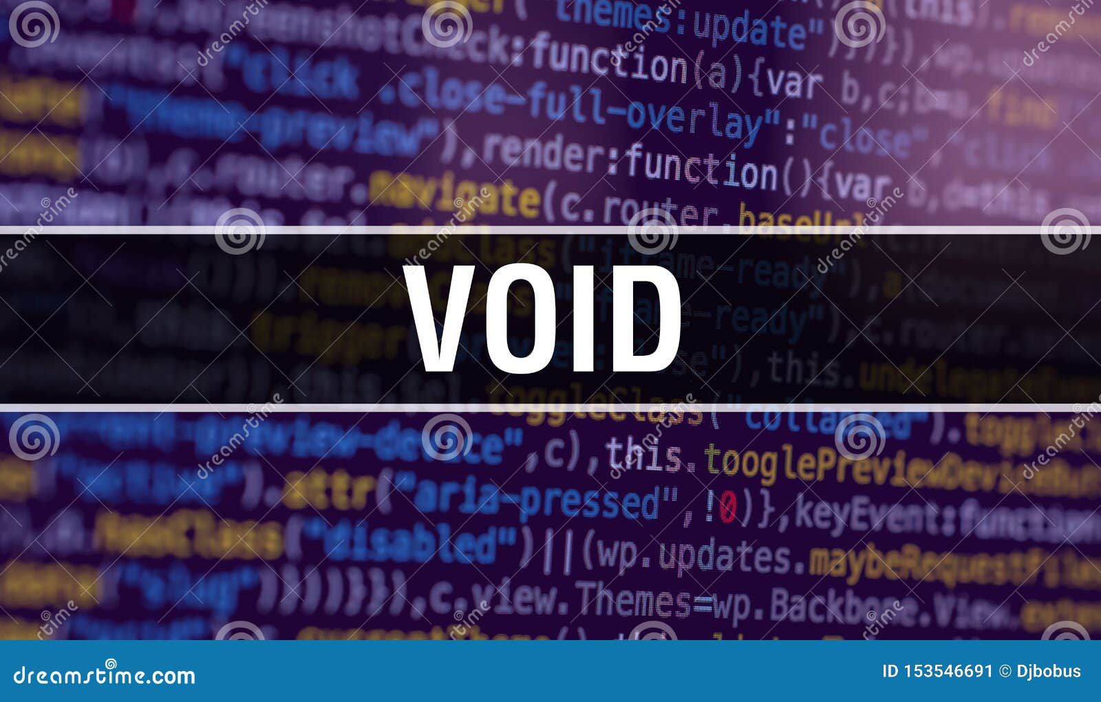 Void with Abstract Technology Binary Code Background.Digital Binary ...