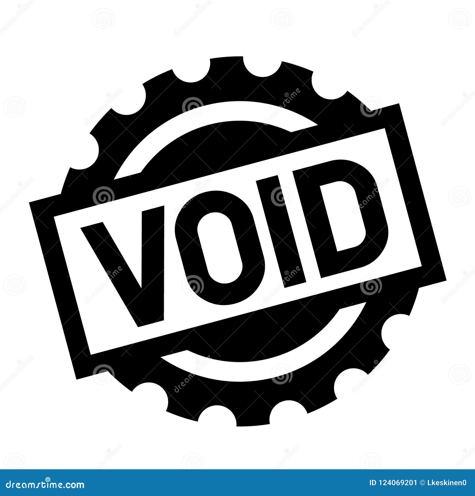 Void black stamp stock vector. Illustration of annulled - 124069201
