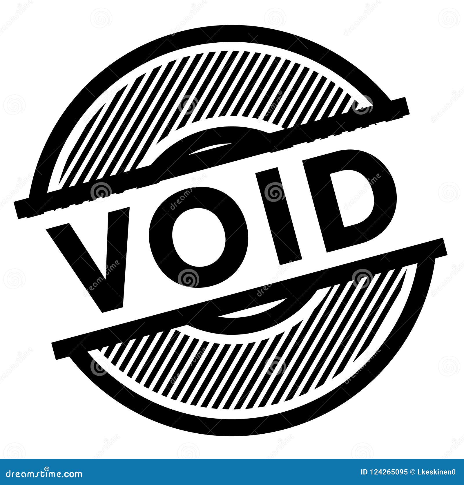 Void black stamp stock vector. Illustration of contract - 124265095