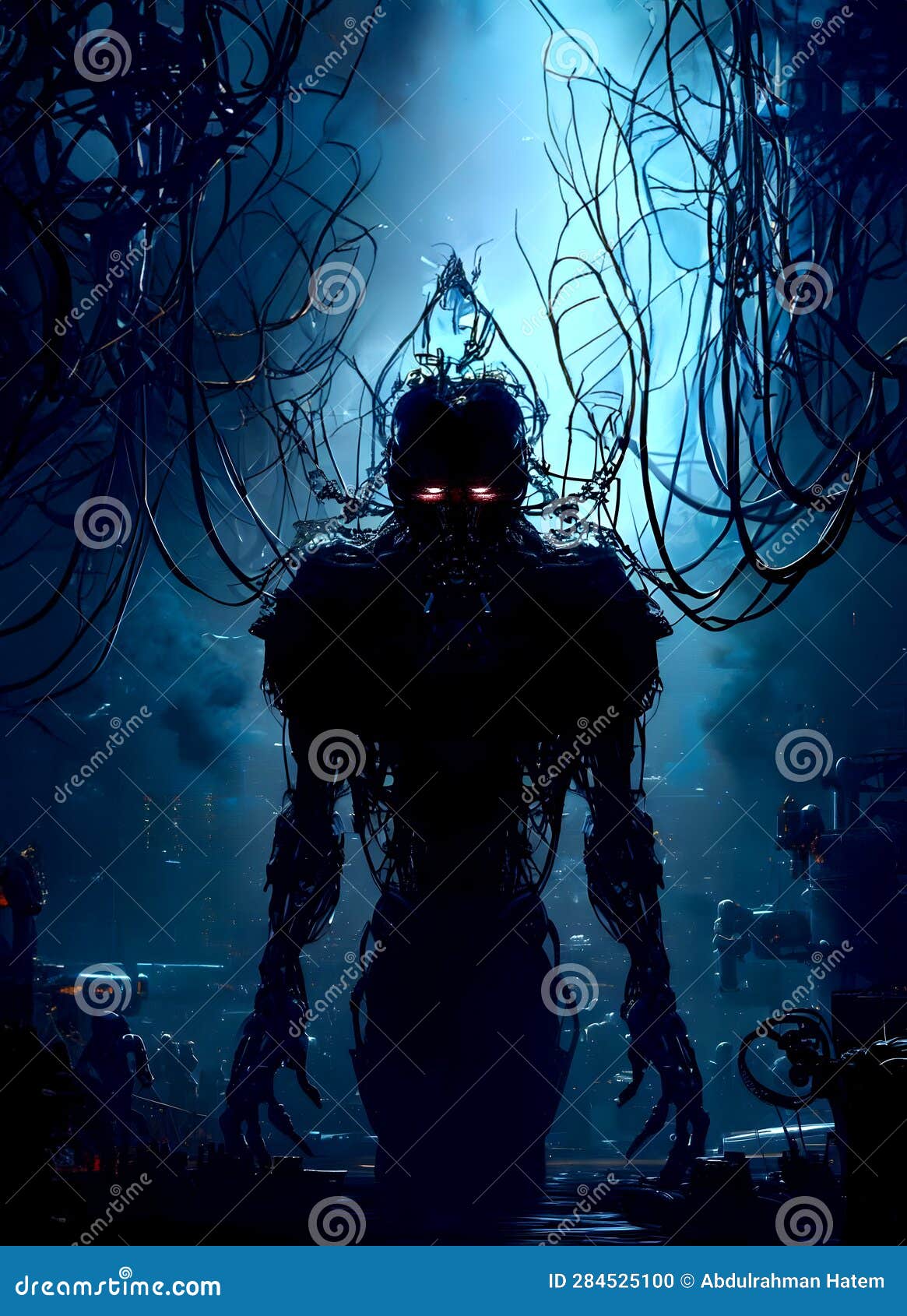 Into the Void: Harnessing the Potential of Dark AI Stock Illustration ...