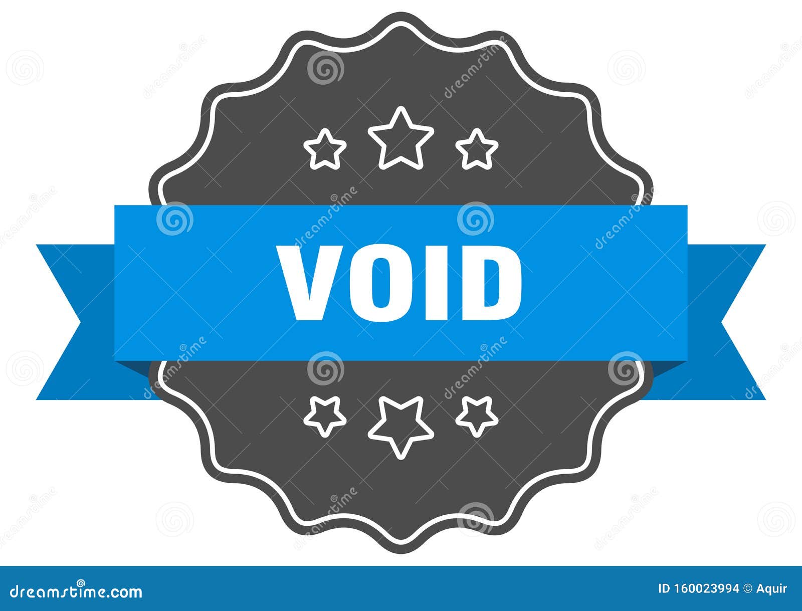 Void label stock vector. Illustration of template, blue - 160023994