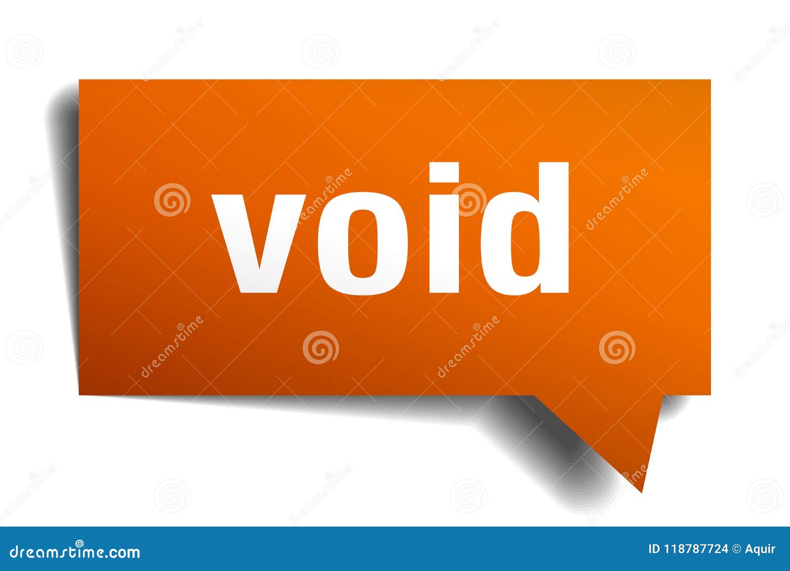 Void Orange 3d Speech Bubble Stock Vector - Illustration of template ...