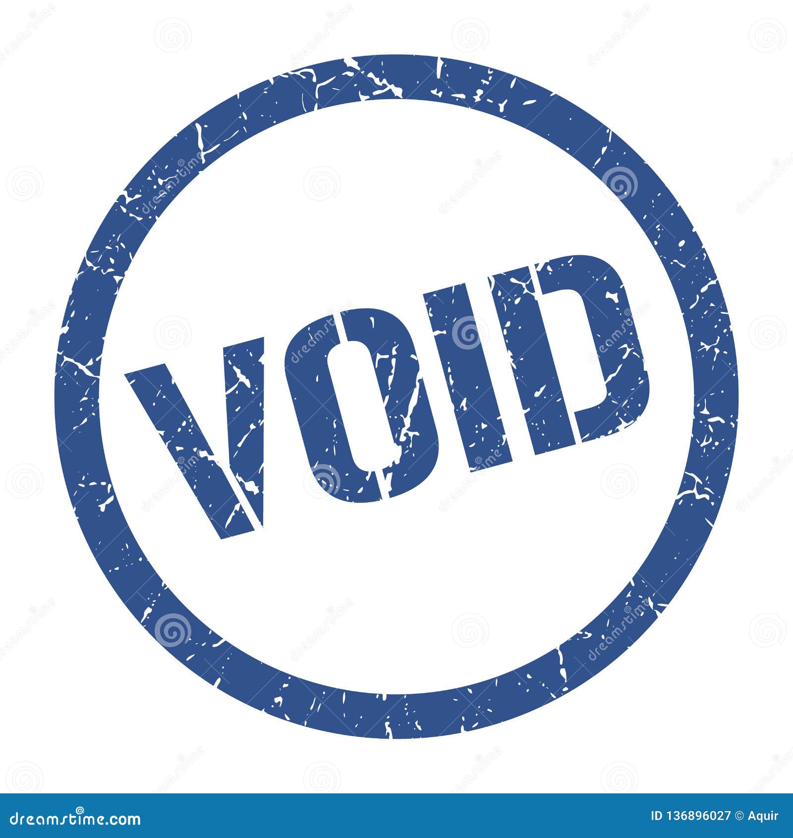 Void stamp stock vector. Illustration of badge, blue - 136896027