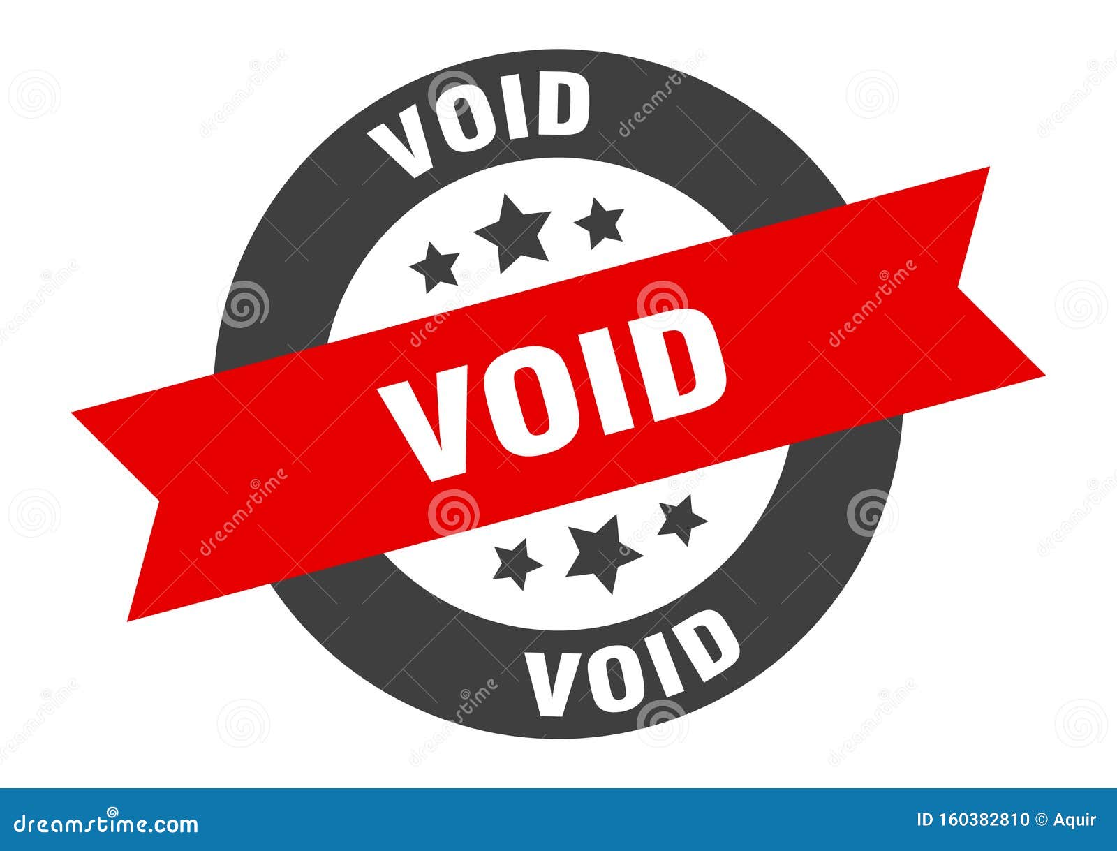 Void sign stock vector. Illustration of sign, label - 160382810