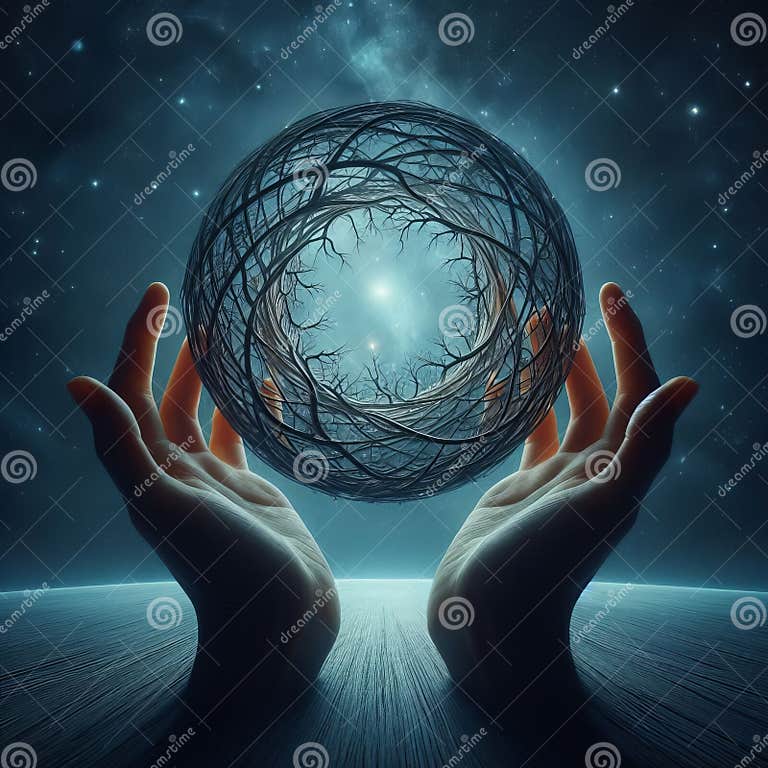 Void Space a Space that Appears Empty or Devoid of Visible Obj Stock ...