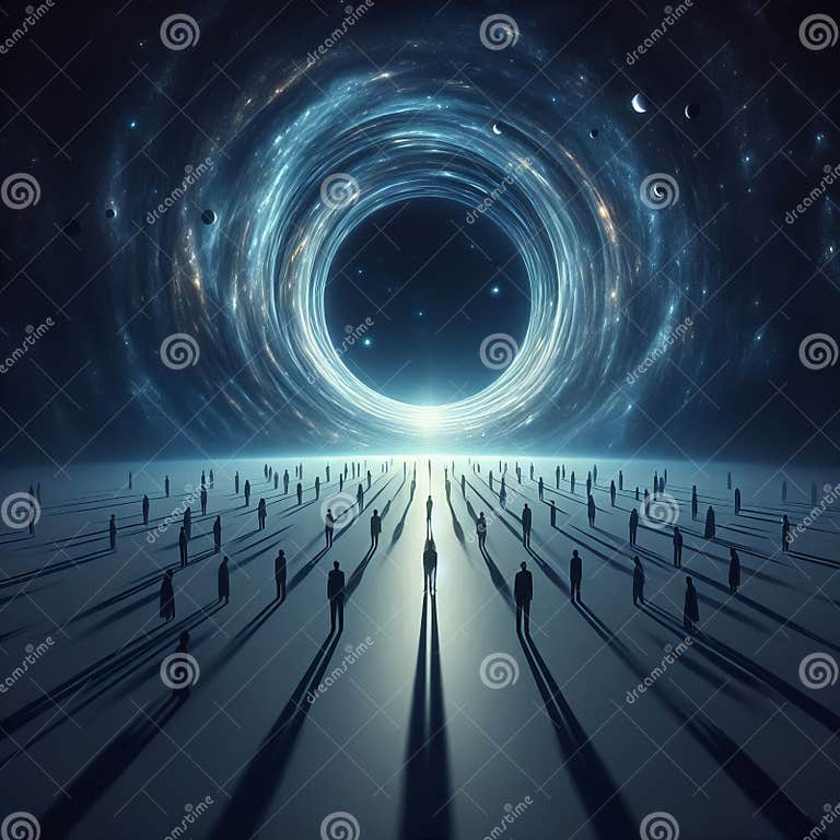 Void Space a Space that Appears Empty or Devoid of Visible Obj Stock ...