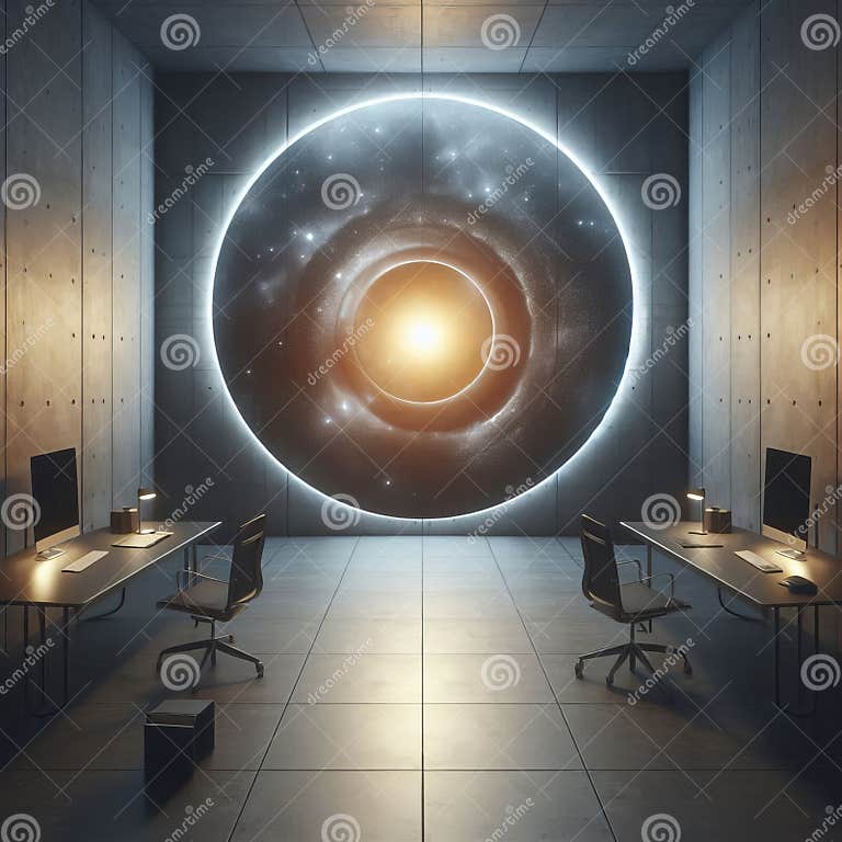 Void Space a Space that Appears Empty or Devoid of Visible Obj Stock Illustration - Illustration ...