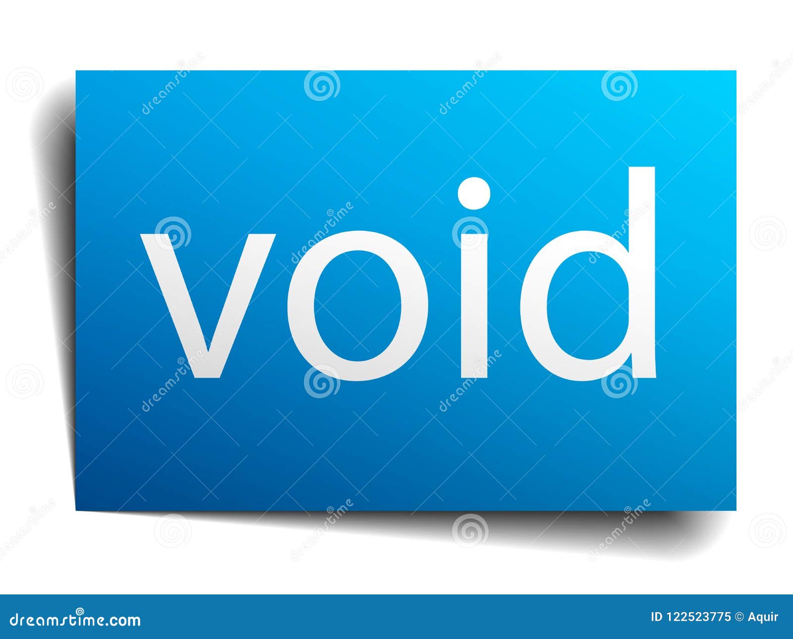 Void sign stock vector. Illustration of sign, note, notice - 122523775