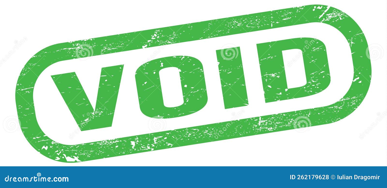 VOID, Text on Green Rectangle Stamp Sign Stock Illustration ...