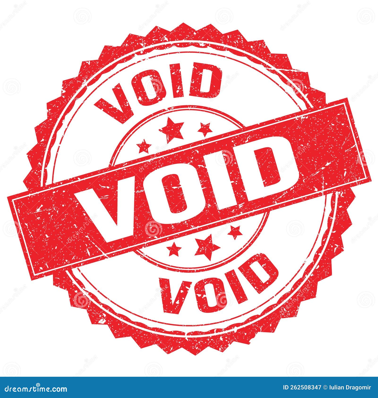 VOID Text on Red Round Stamp Sign Stock Illustration - Illustration of ...