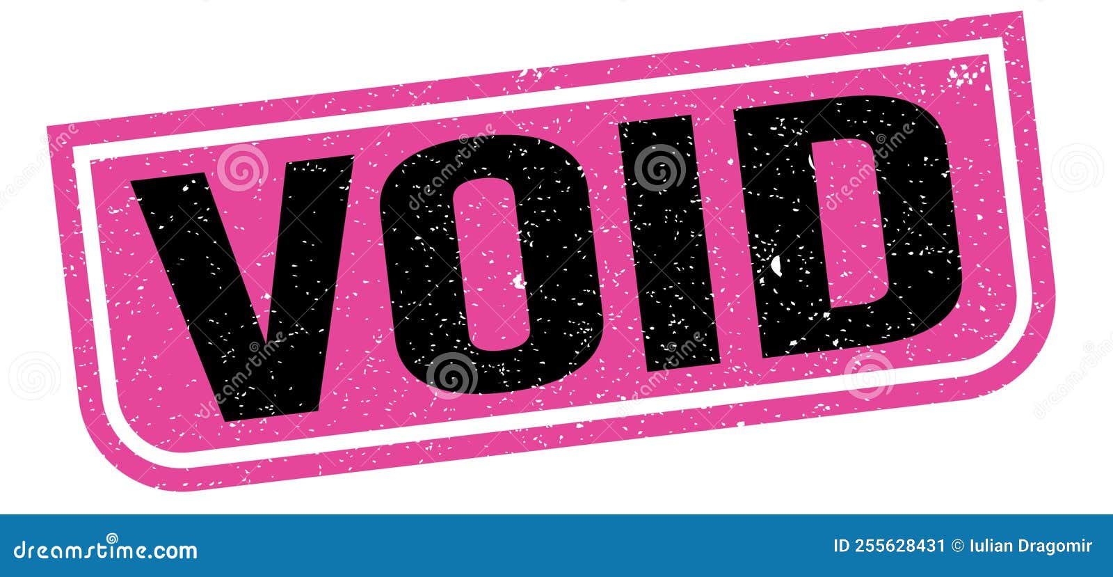 VOID Text Written on Pink-black Stamp Sign Stock Illustration ...