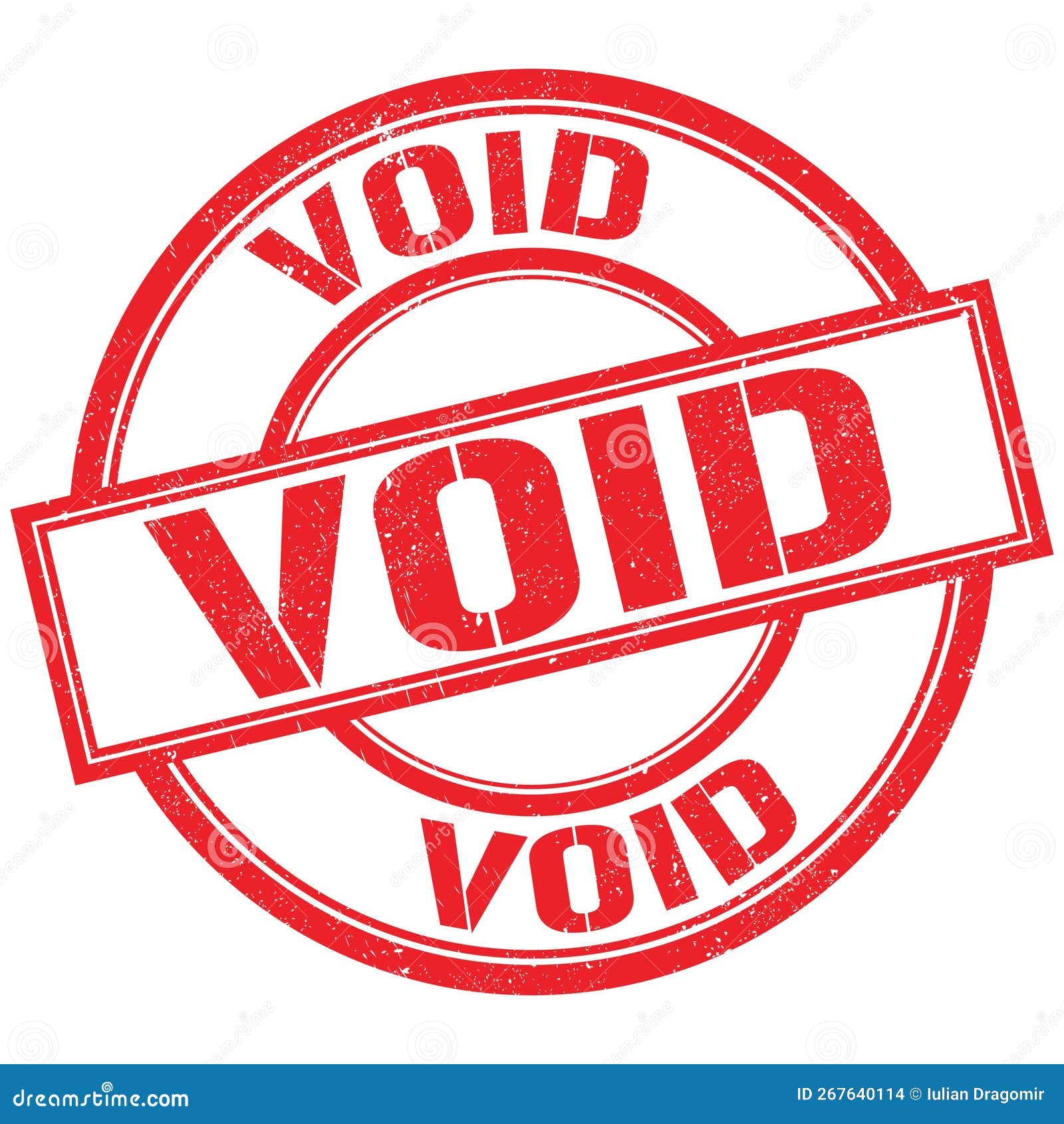 VOID Text Written on Red Stamp Sign Stock Illustration - Illustration ...