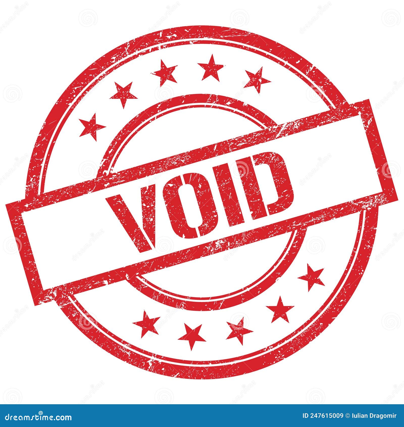 VOID Text Written on Red Vintage Stamp Stock Illustration ...