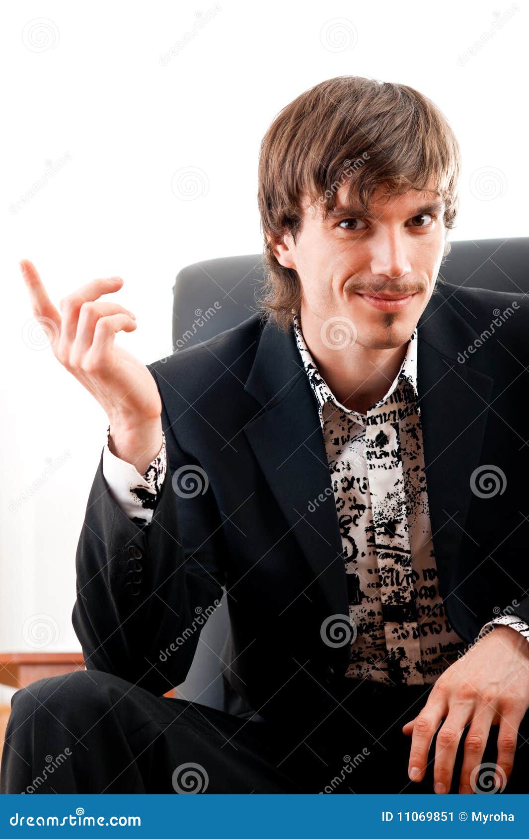 Voila stock image. Image of businessman, alone, employee - 11069851