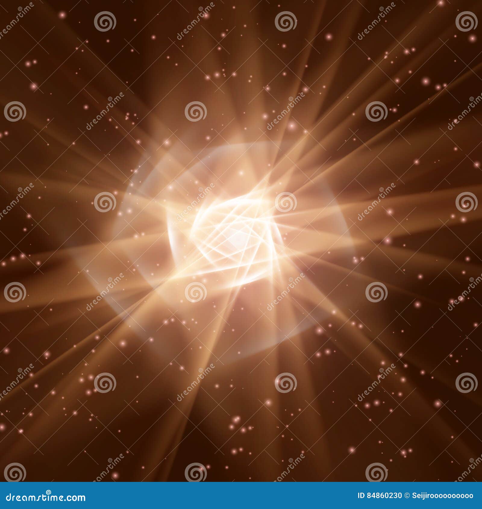 Voile Chaud De Rayonnement Cosmique Illustration de Vecteur ...