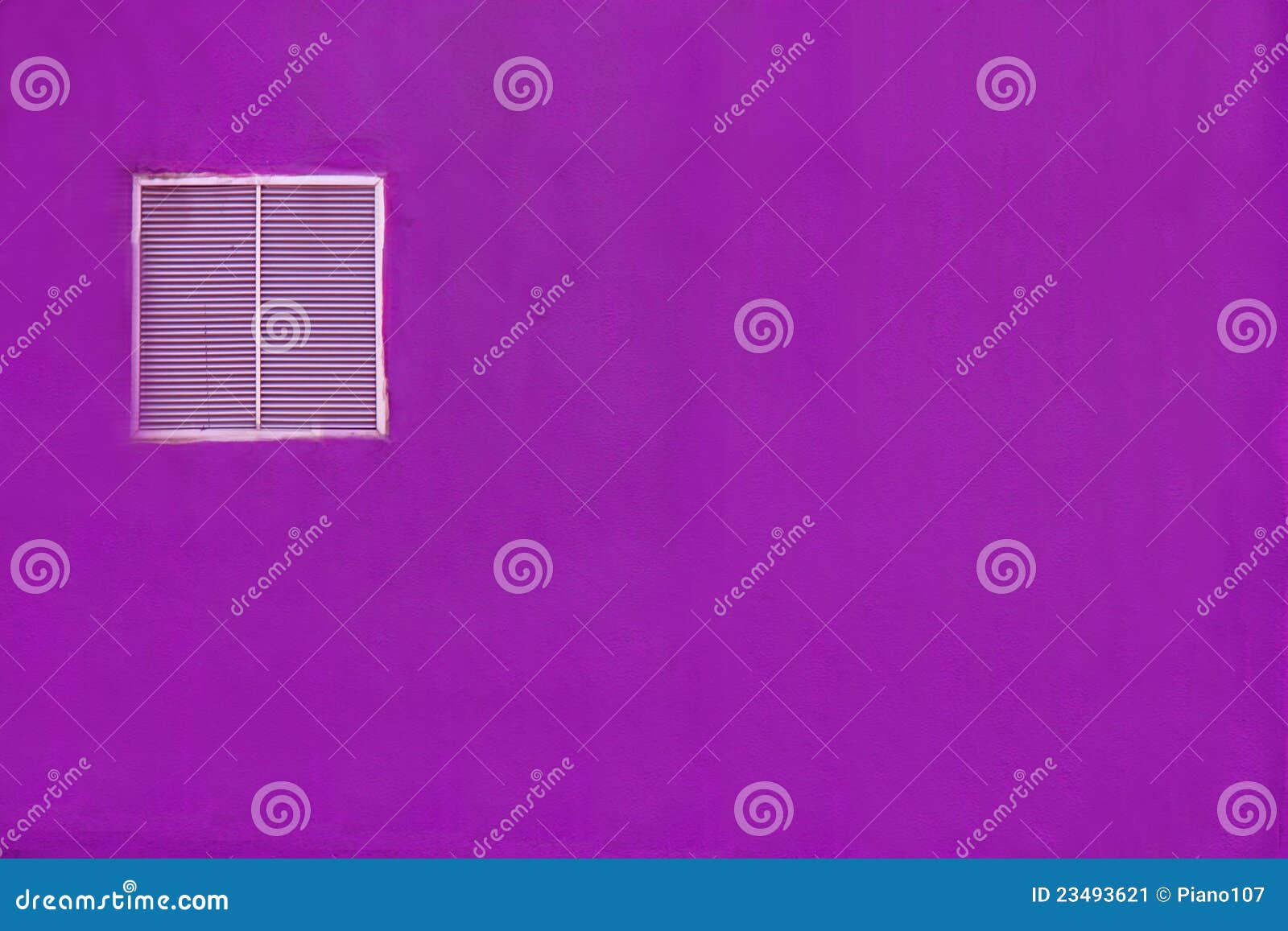 The Voilet Wall with the Mini Window Stock Image - Image of rendering ...