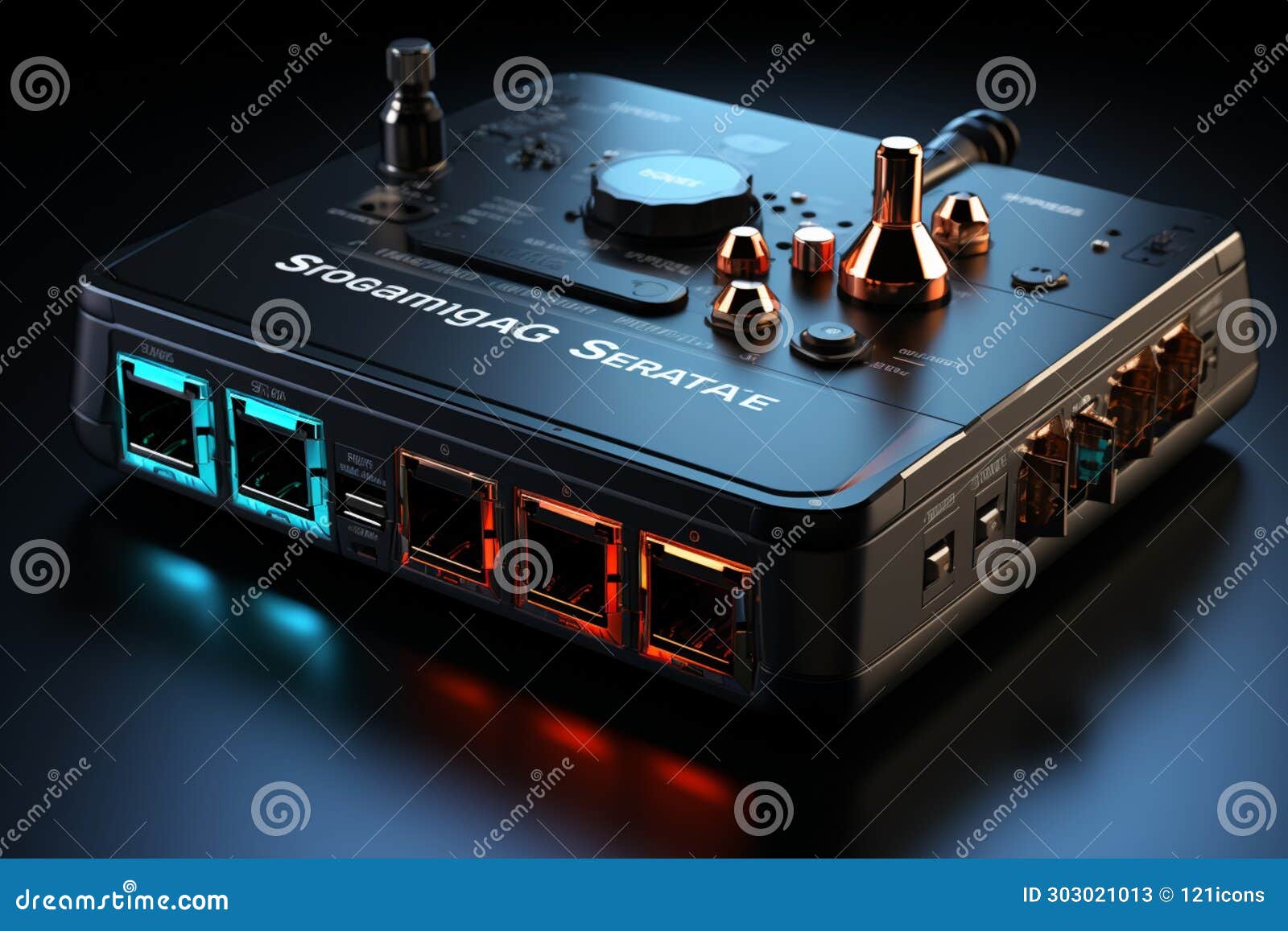 VoIP Gateway stock illustration. Illustration of telecommunication ...