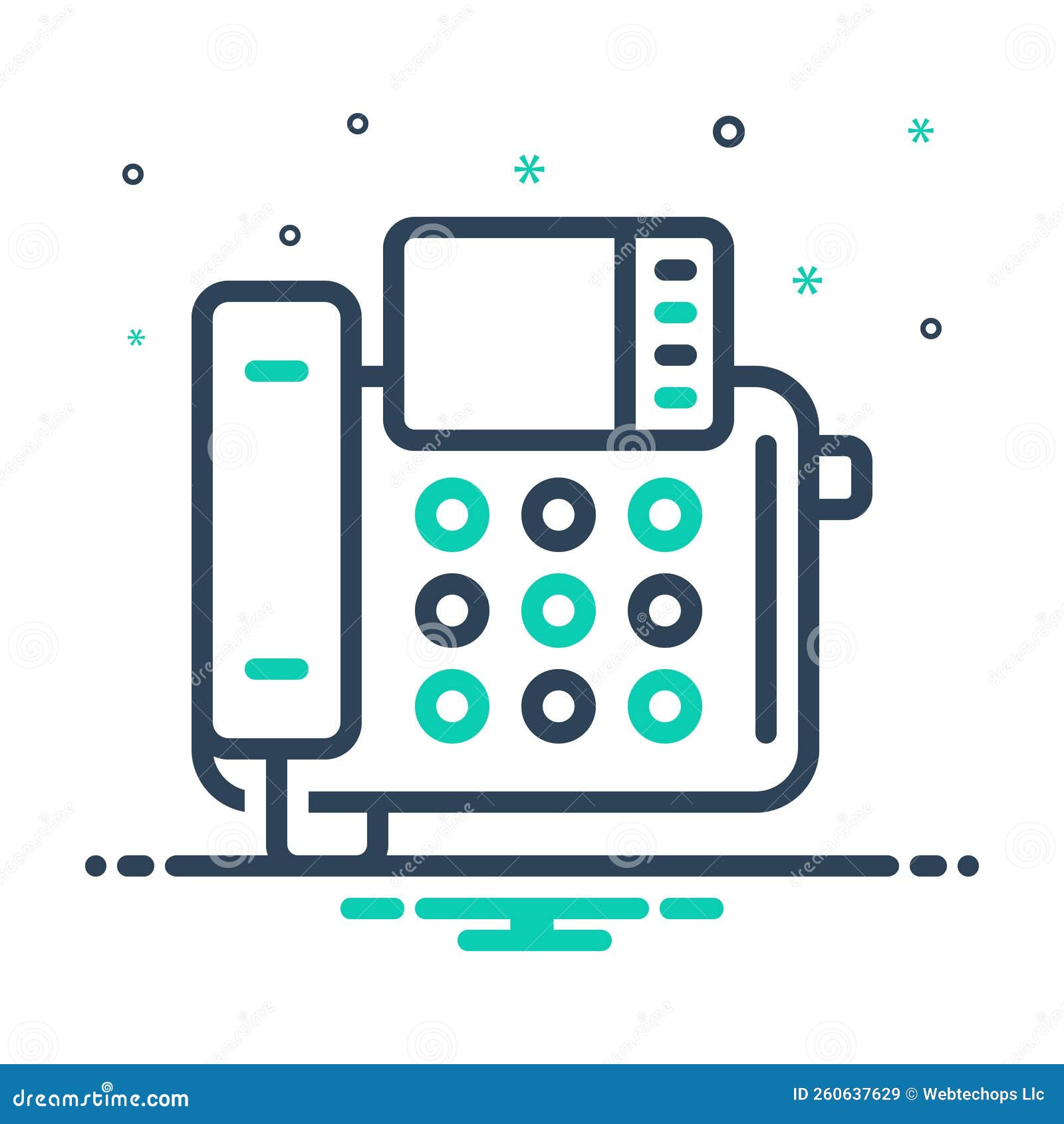 Mix Icon for Voip, Pbx and Calling Stock Vector - Illustration of ...