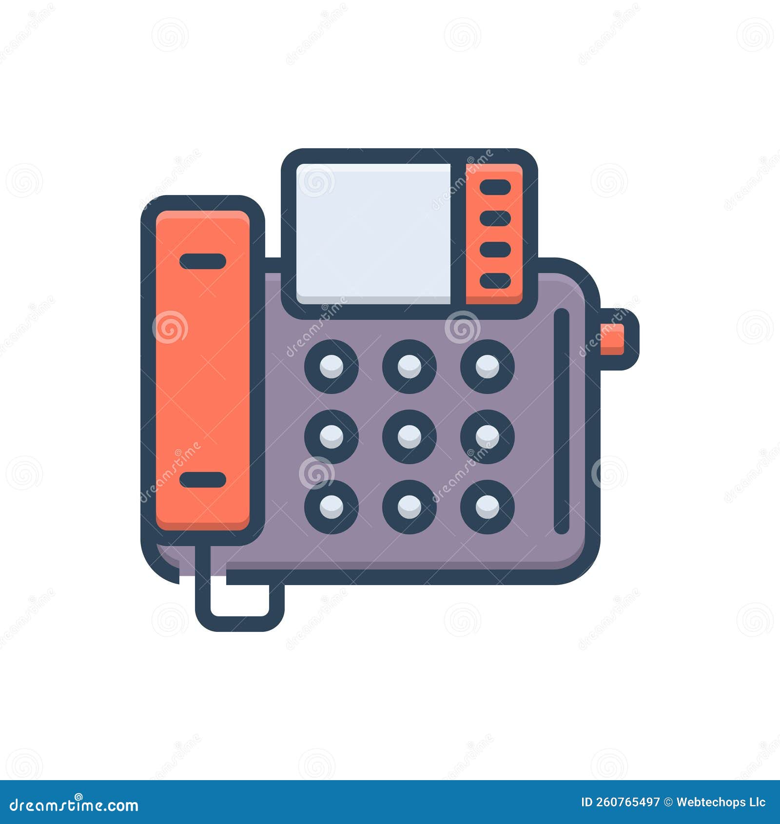 Color Illustration Icon for Voip, Pbx and Calling Stock Illustration ...