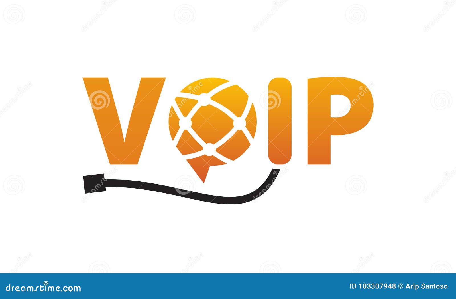 Voip Logo Networking Call Logo Vector Illustration | CartoonDealer.com ...
