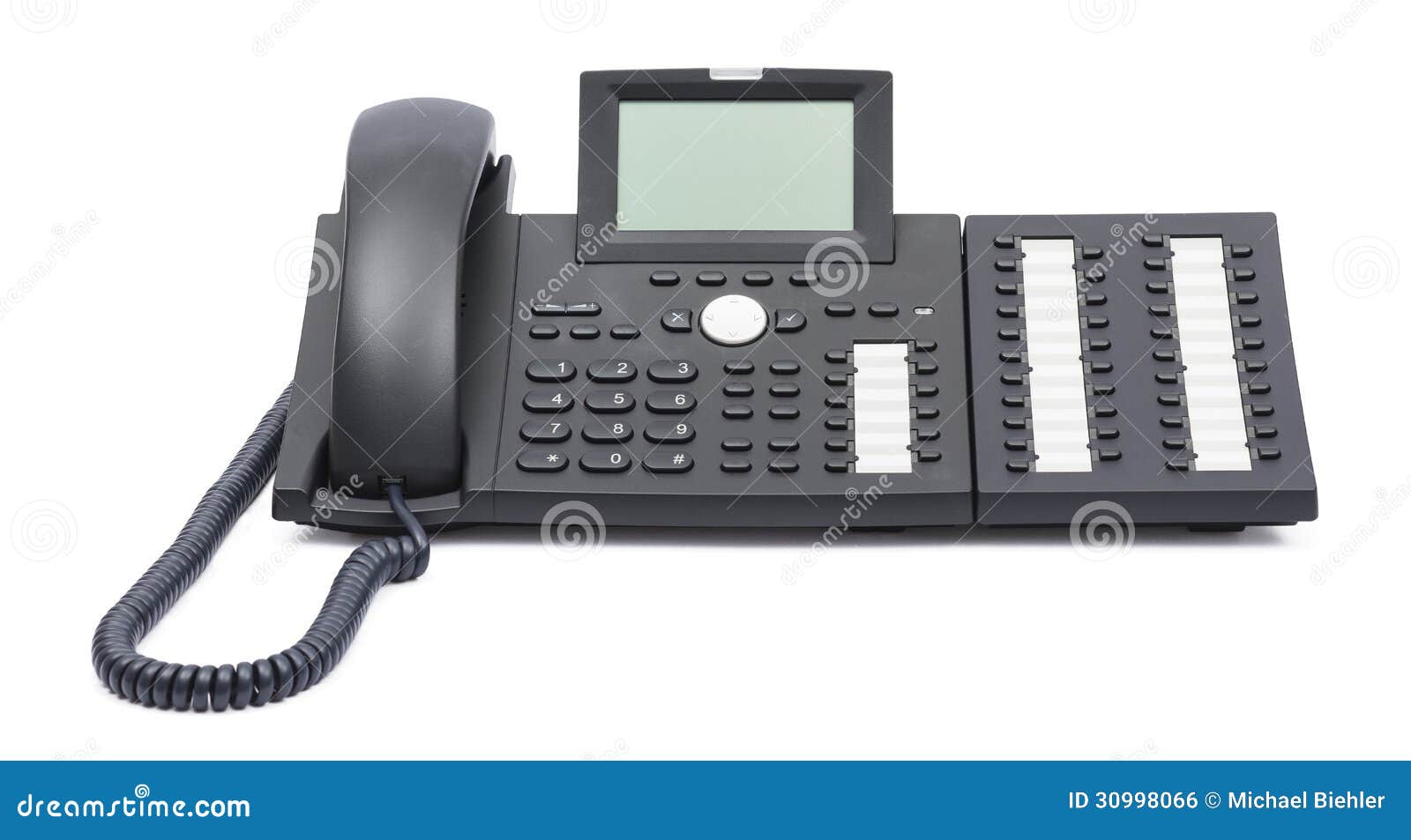 Voip Phone Isolated on White Background Stock Photo - Image of number ...