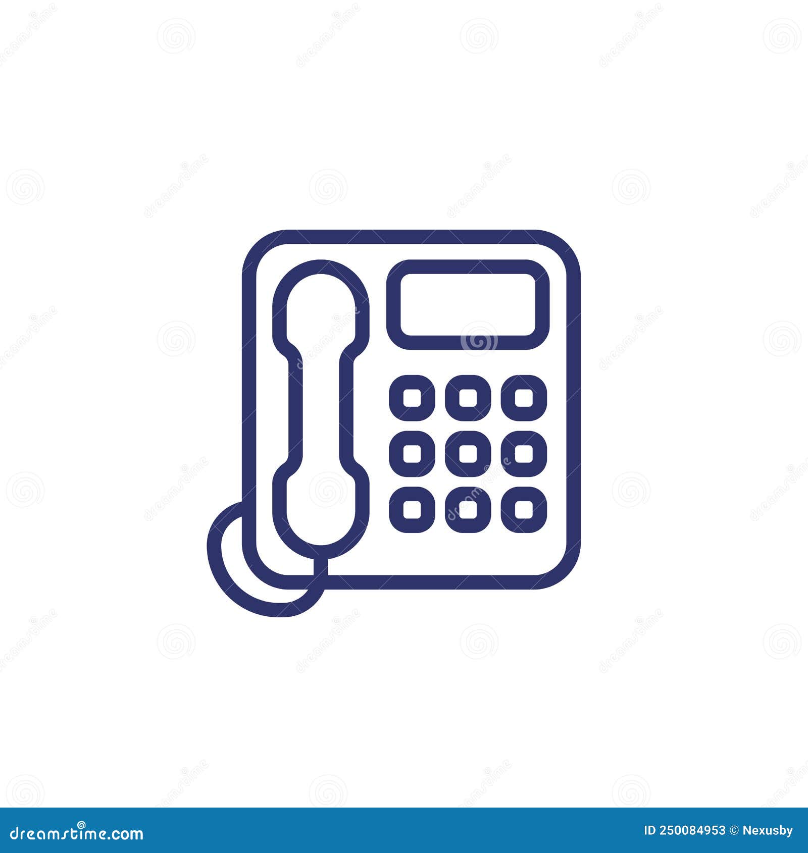 Voip Phone Line Icon, Vector Stock Vector - Illustration of ...