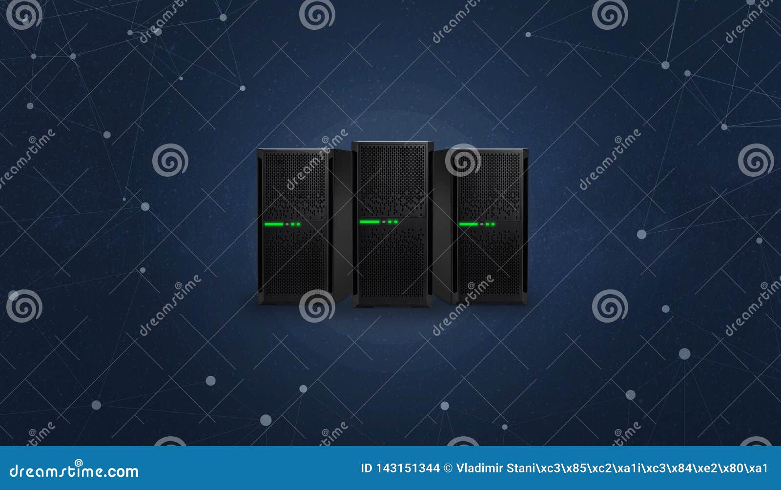 VoIP Servers Surrounded with Communication Network Threads Concept ...