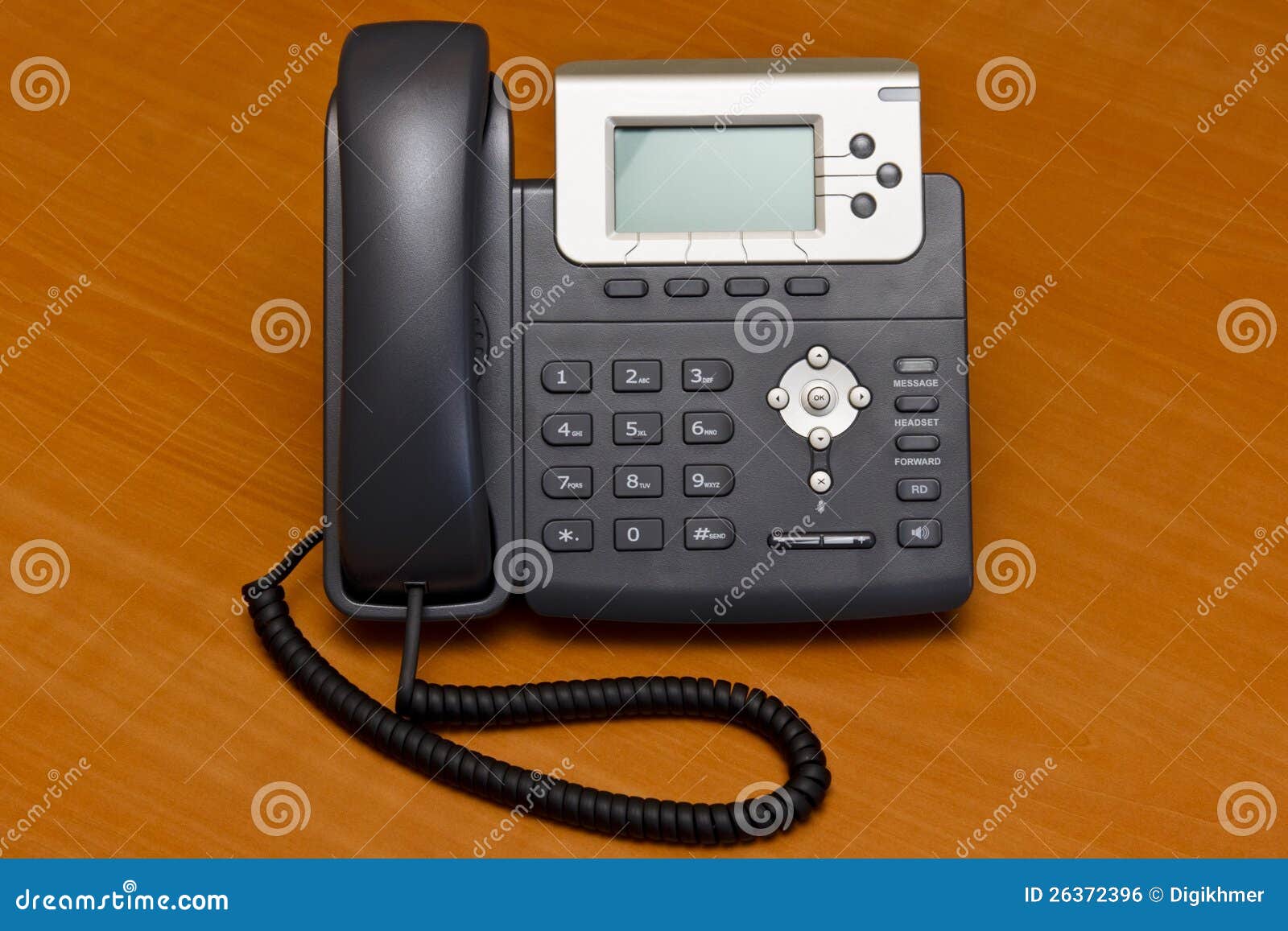 VoIP Telefon stockfoto. Bild von stimme, büro, daten - 26372396
