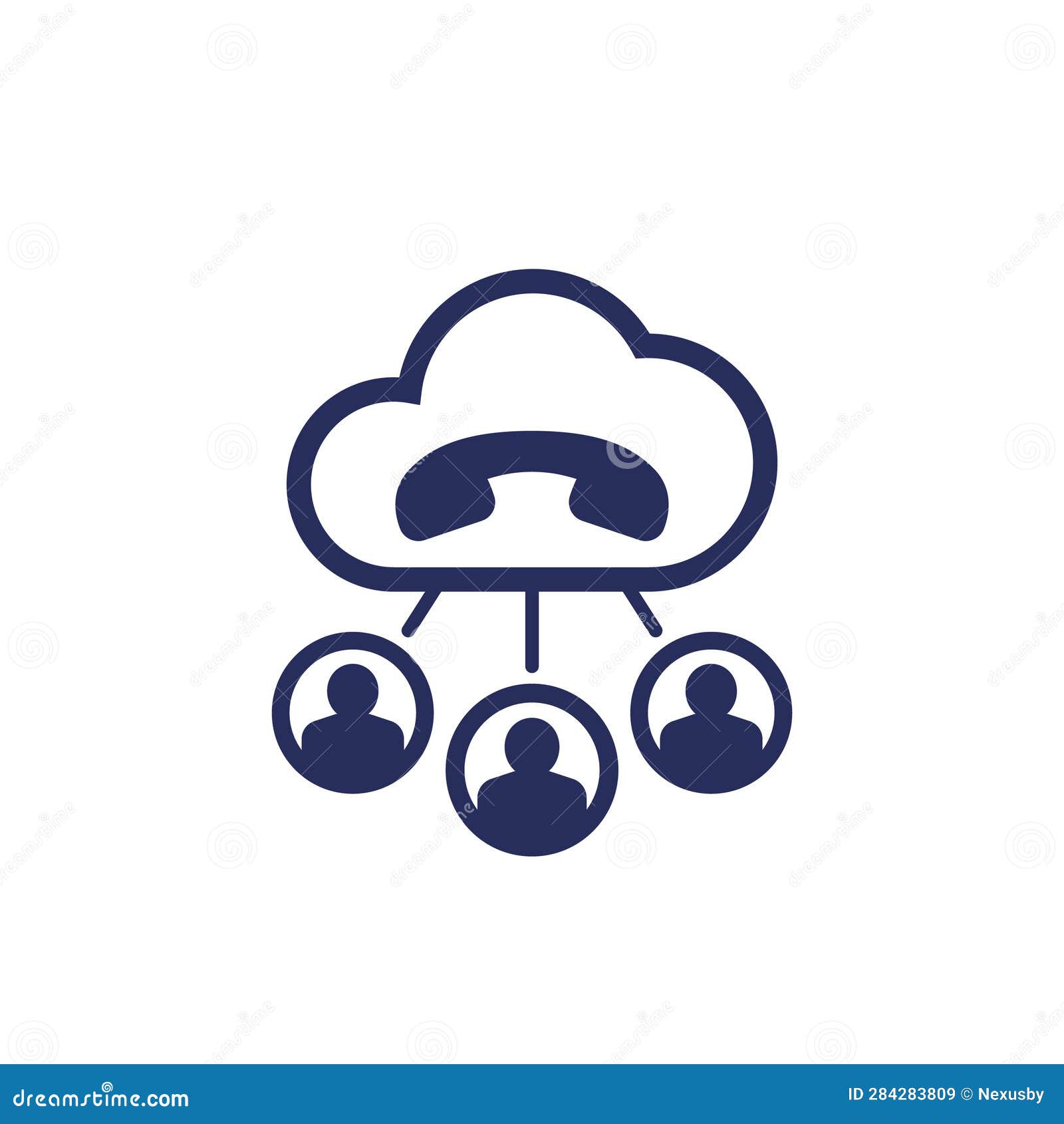 Voip Telephony or Calls Icon Stock Vector - Illustration of online ...