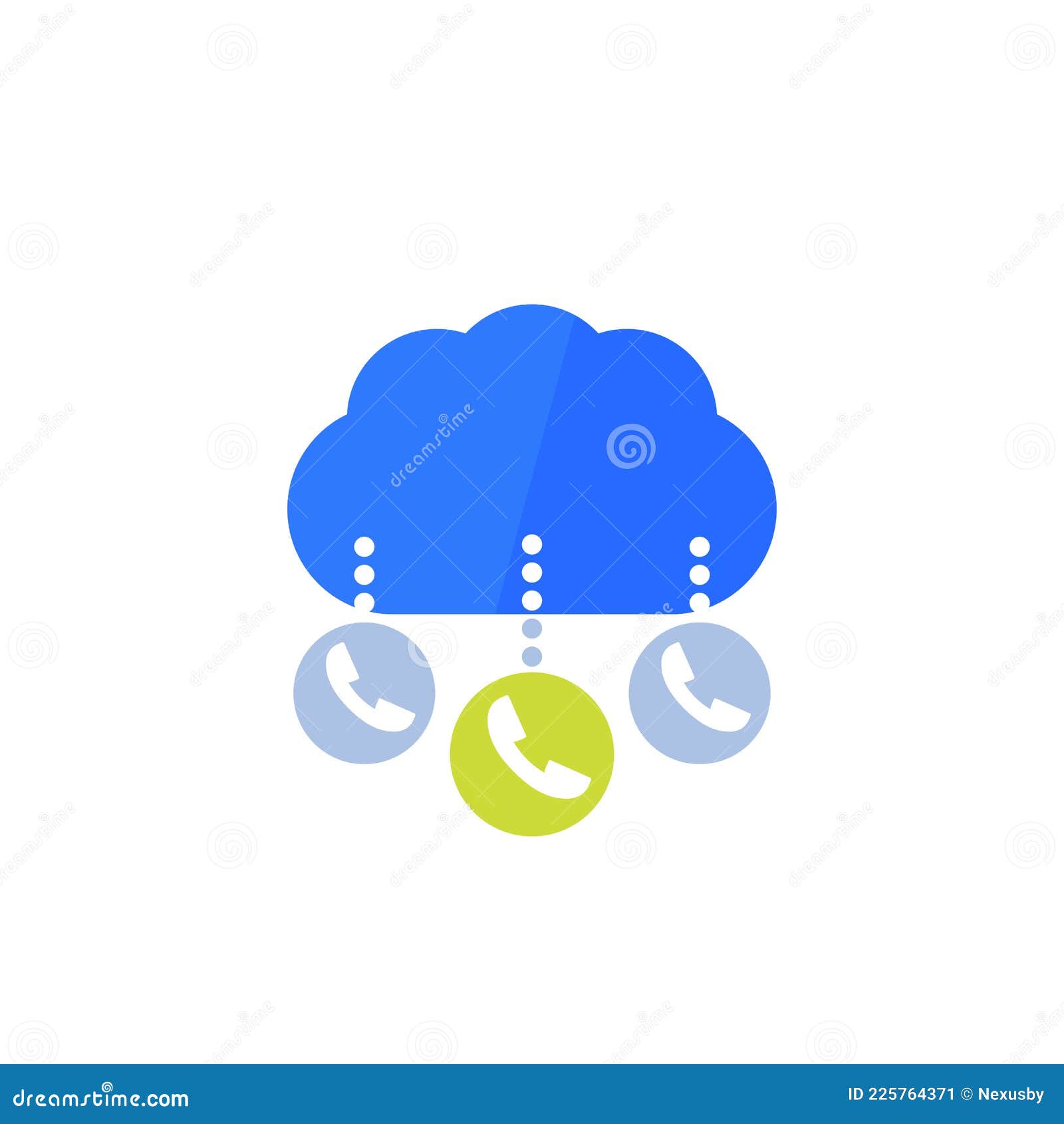 Voip Telephony Icon, Vector Art Stock Vector - Illustration of ...