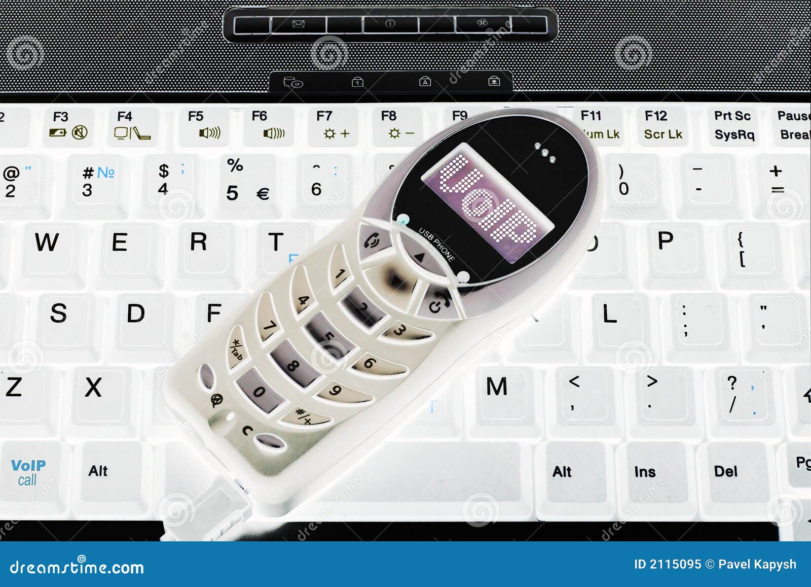 VoIP USB-Telefon stockbild. Bild von computer, kristall - 2115095