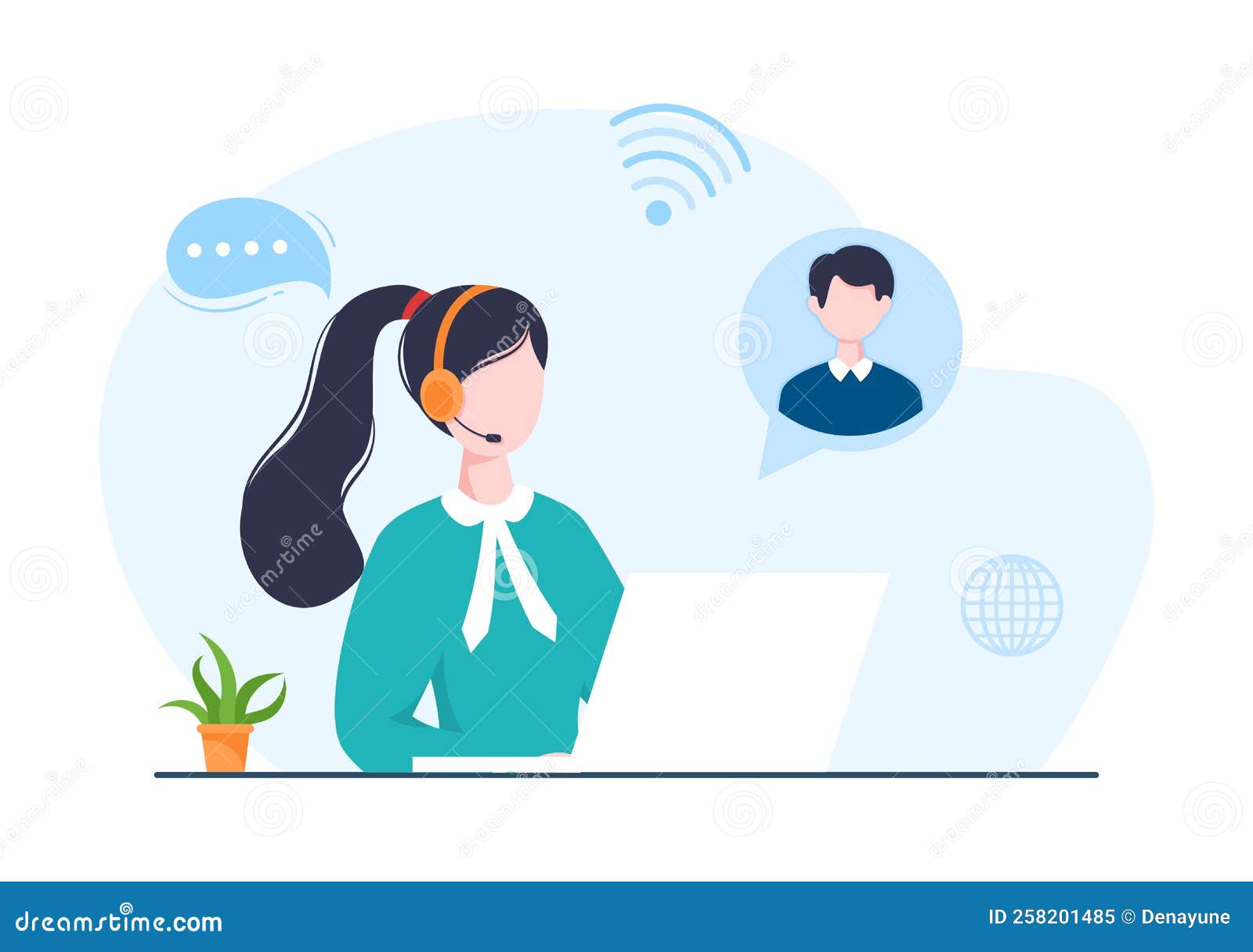 VOIP or Voice Over Internet Protocol with Telephony Scheme Technology ...