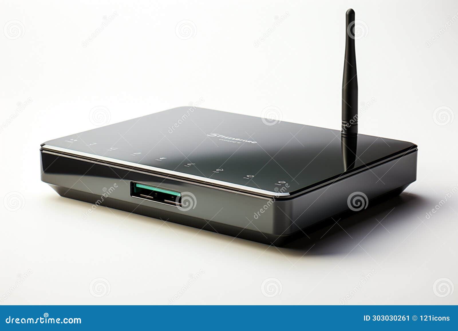 VoIP Wireless Router on White Background Stock Illustration ...