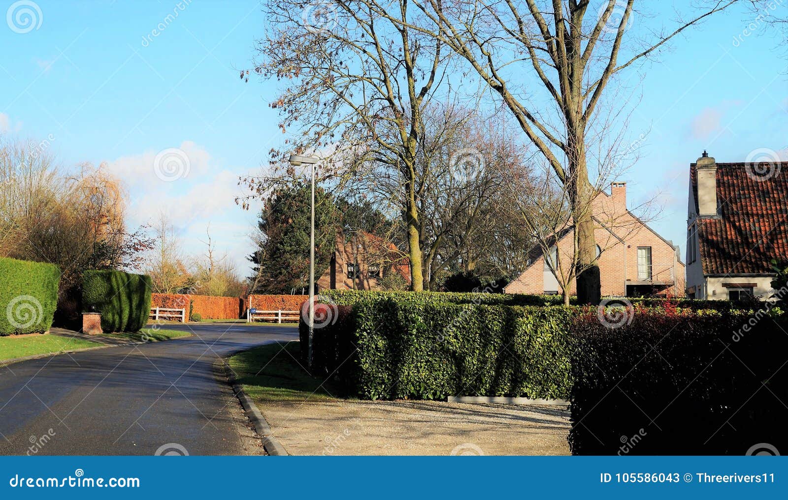 Voisinage Suburbain Belge Typique Image stock - Image du résidentiel ...