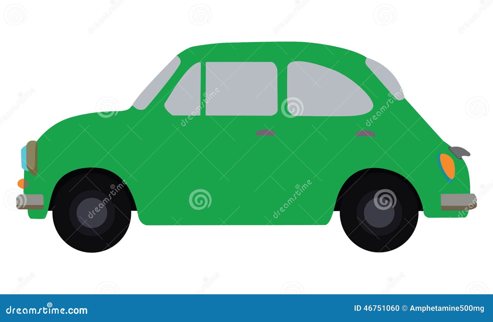Voiture verte illustration de vecteur. Illustration du véhicules - 46751060